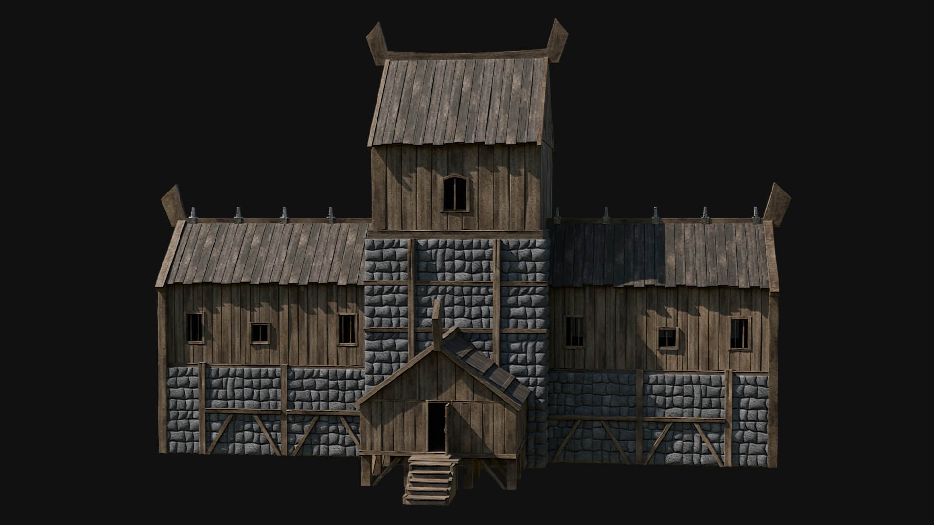 Viking Norse Medieval Fortress Collection - 3D Model by Enterables