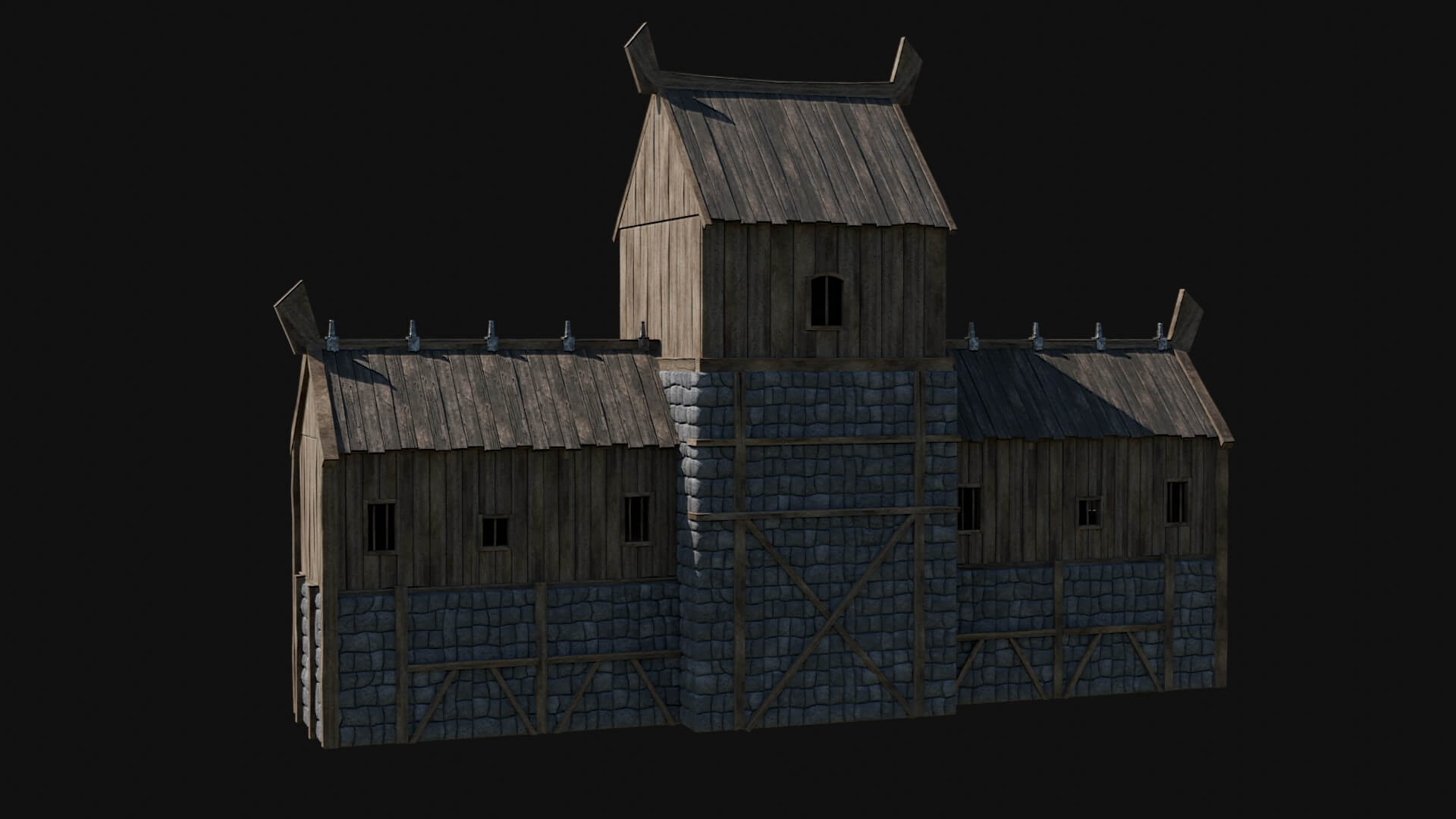 Viking Norse Medieval Fortress Collection - 3D Model by Enterables