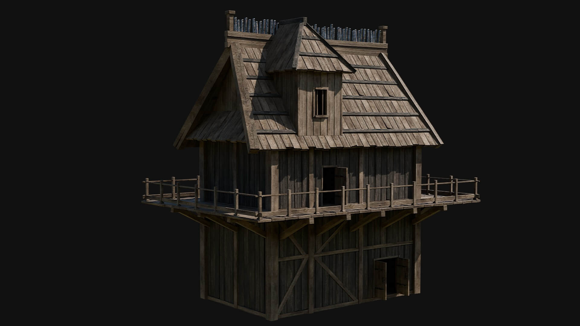 Viking Norse Medieval Fortress Collection - 3D Model by Enterables