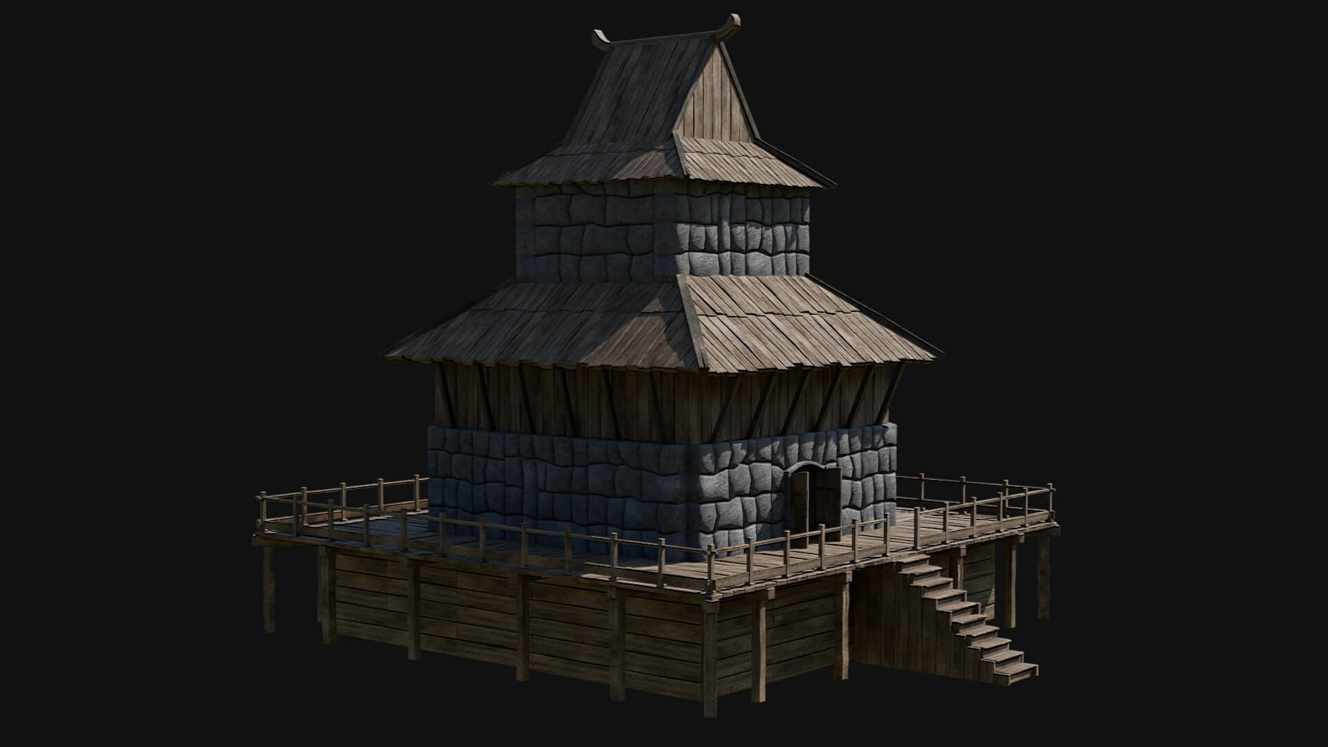Viking Norse Medieval Fortress Collection - 3D Model by Enterables
