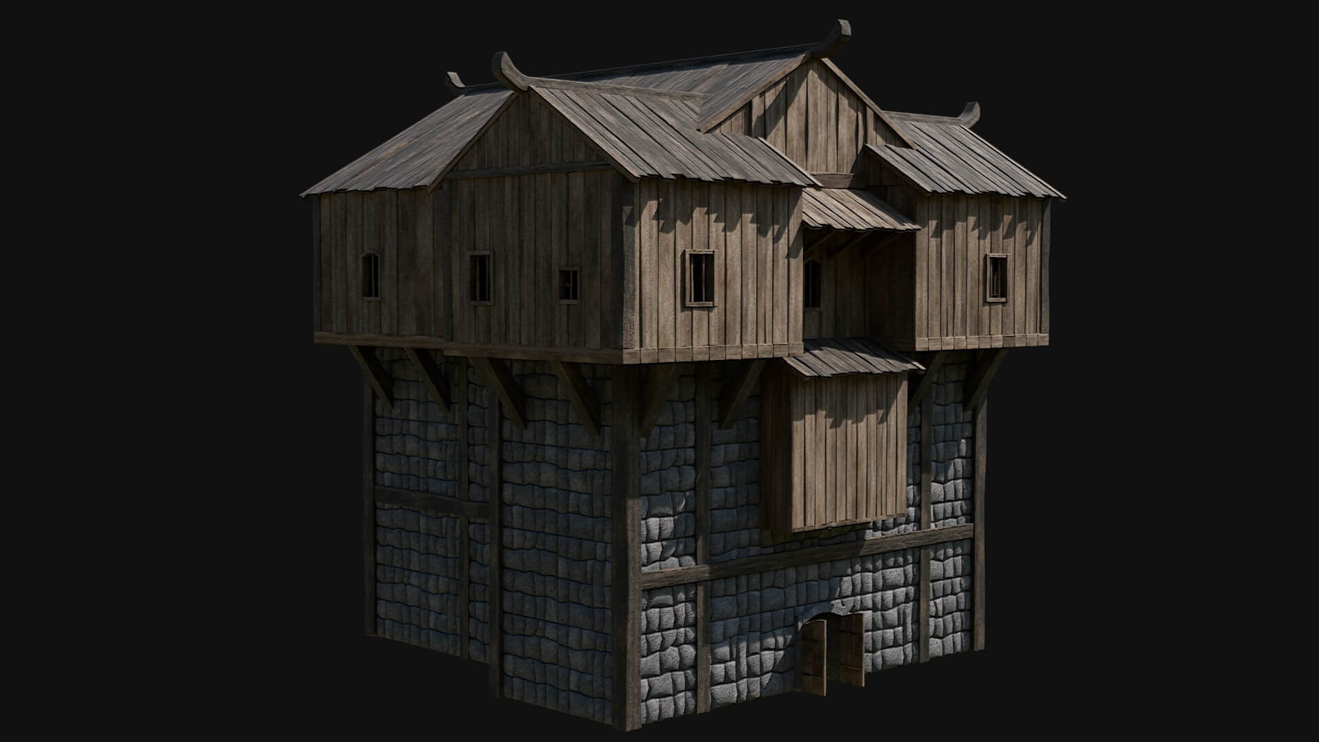 Viking Norse Medieval Fortress Collection - 3D Model by Enterables