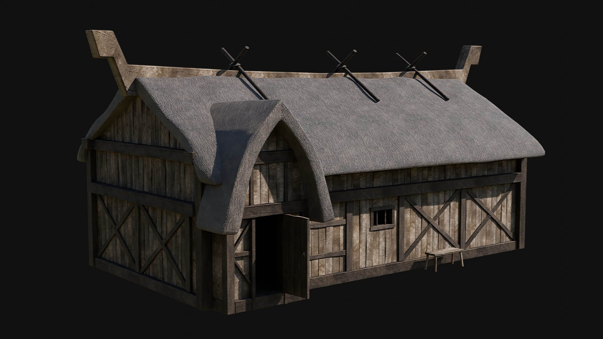 Viking Norse Medieval House Collection - 3D Model by Enterables