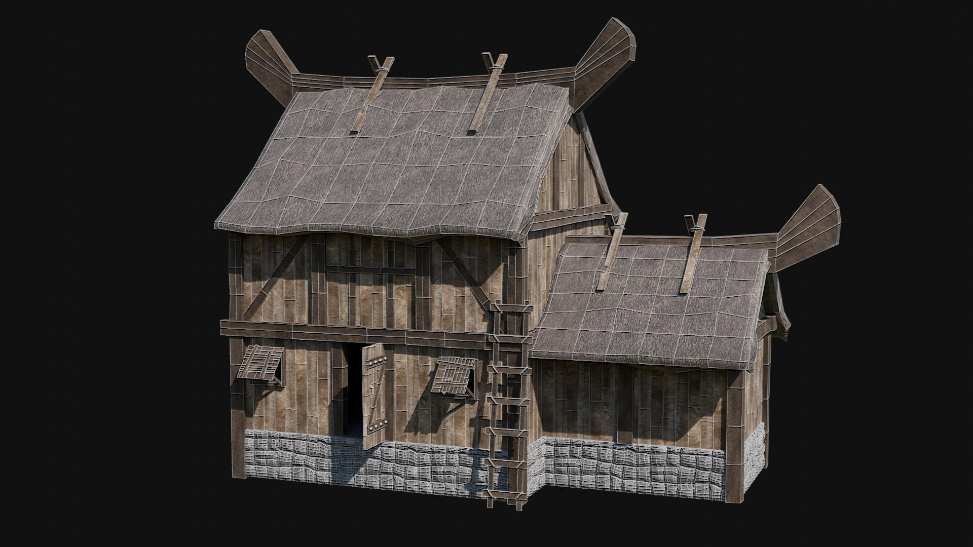 Viking Norse Medieval House Collection - 3D Model by Enterables