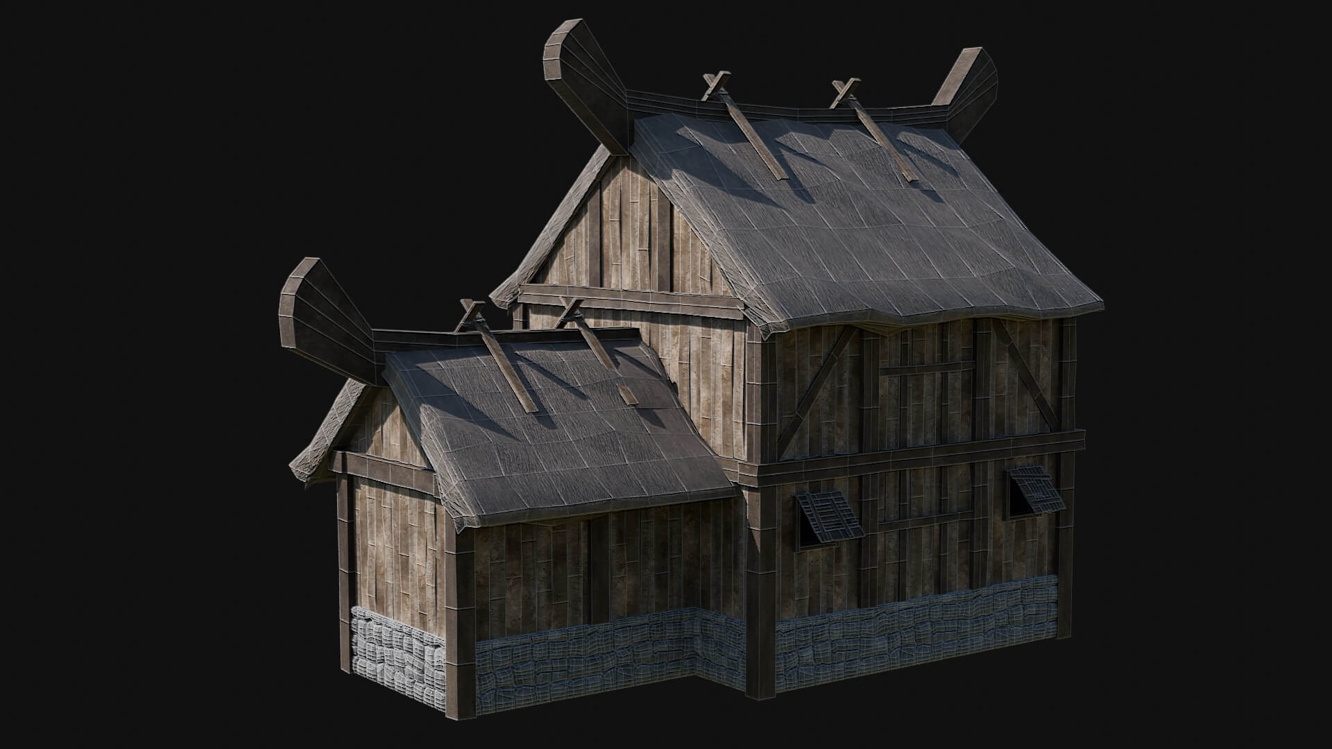 Viking Norse Medieval House Collection - 3D Model by Enterables