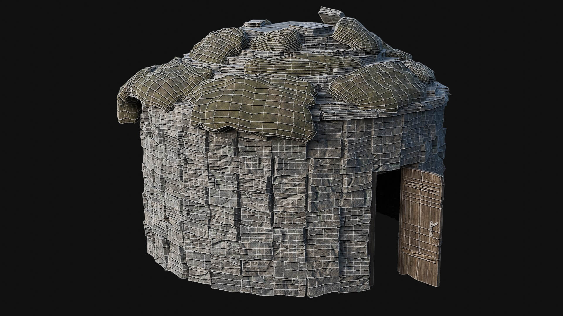 Viking Norse Medieval Turf Houses Collection - 3D Model by Enterables