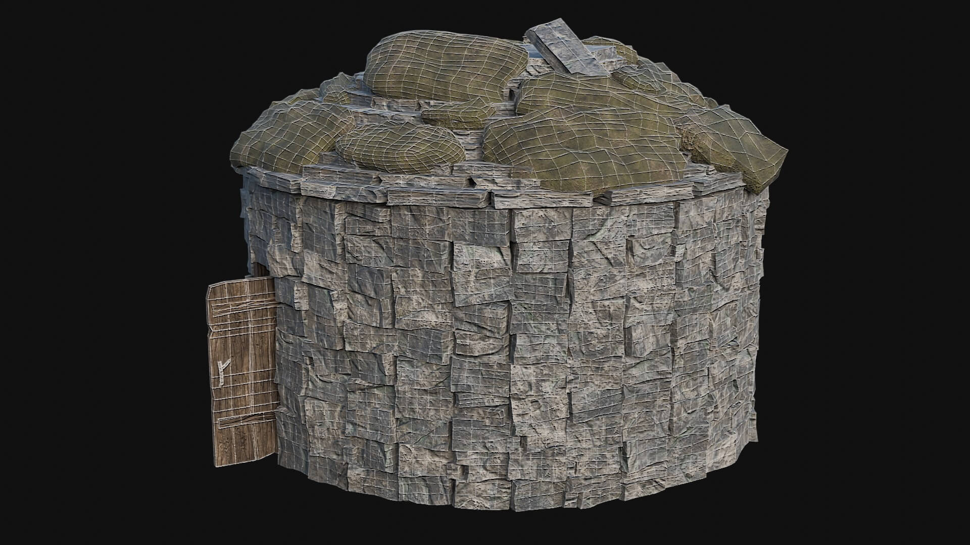 Viking Norse Medieval Turf Houses Collection - 3D Model by Enterables