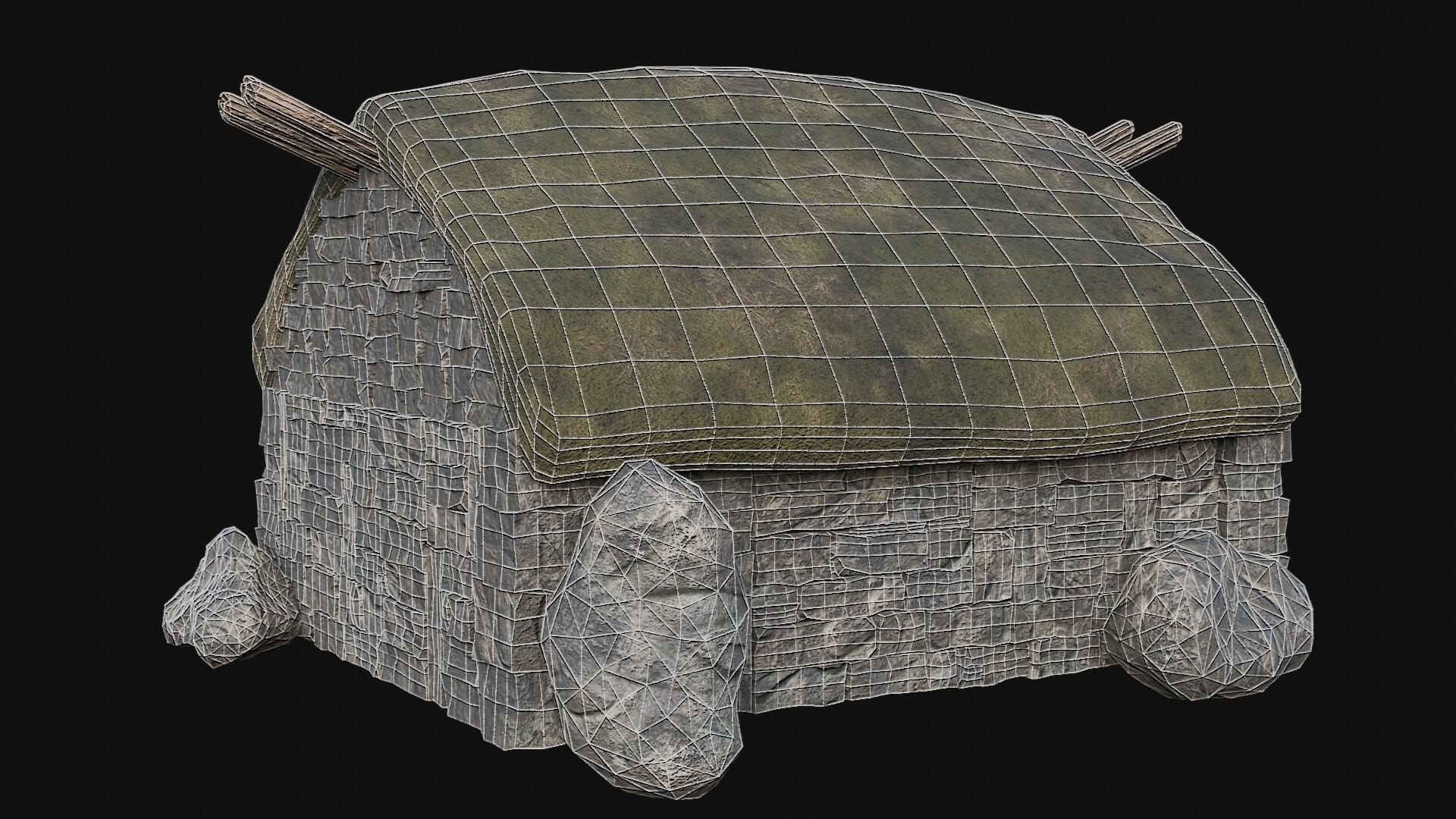 Viking Norse Medieval Turf Houses Collection - 3D Model by Enterables