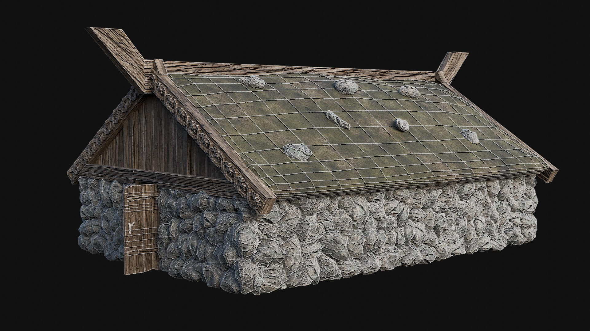 Viking Norse Medieval Turf Houses Collection - 3D Model by Enterables