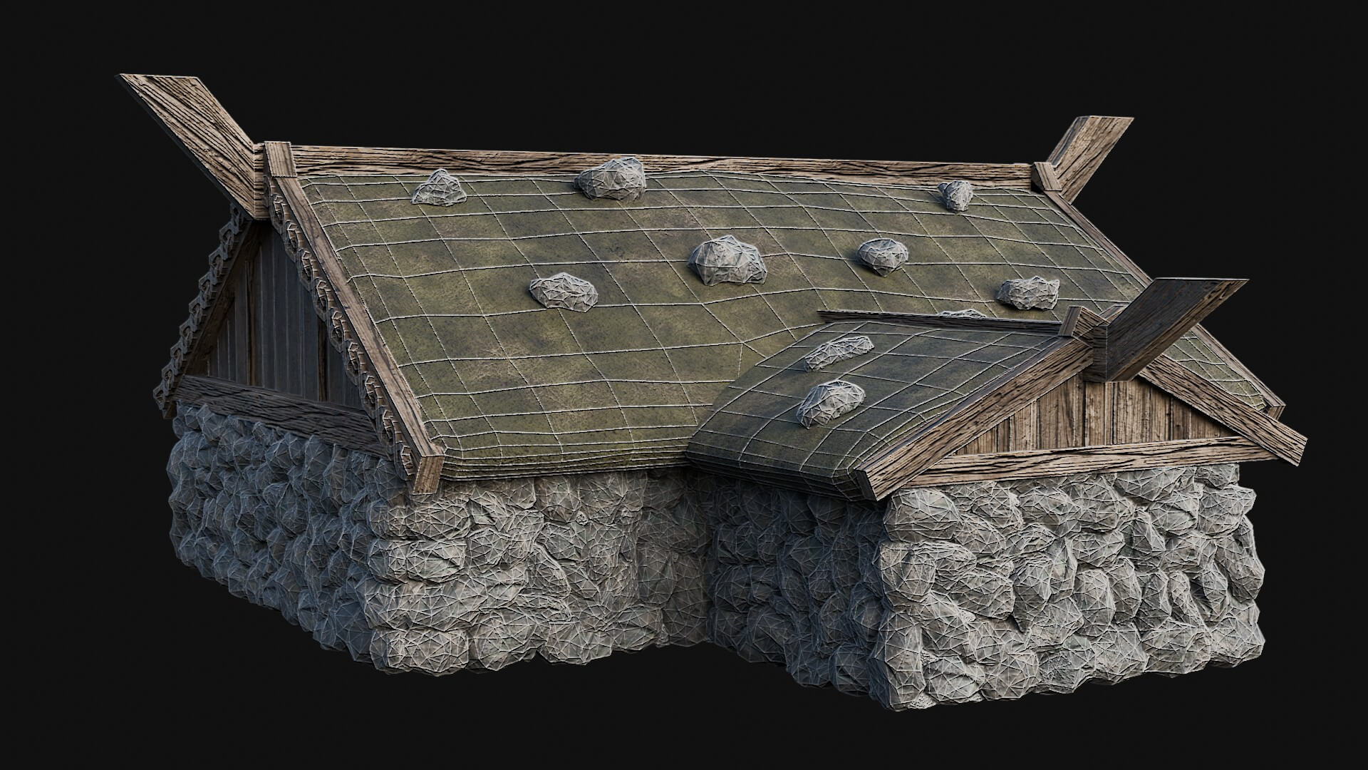 Viking Norse Medieval Turf Houses Collection - 3D Model by Enterables