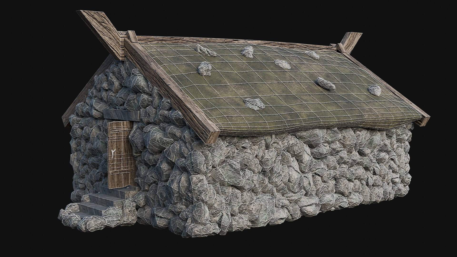 Viking Norse Medieval Turf Houses Collection - 3D Model by Enterables