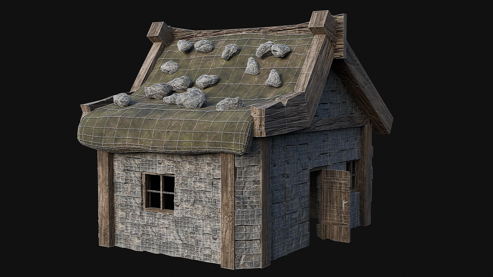 Viking Norse Medieval Turf Houses Collection - 3D Model by Enterables