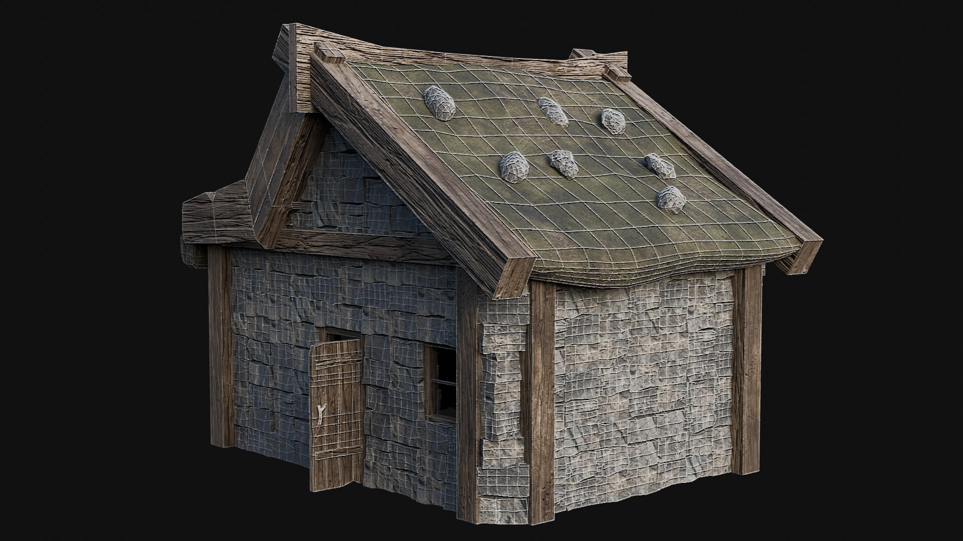 Viking Norse Medieval Turf Houses Collection - 3D Model by Enterables