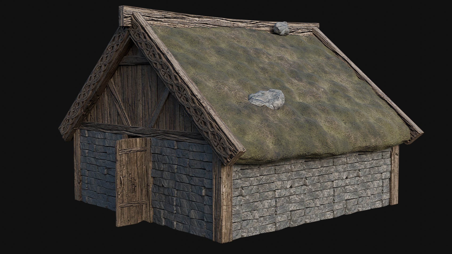 Viking Norse Medieval Turf Houses Collection - 3D Model by Enterables