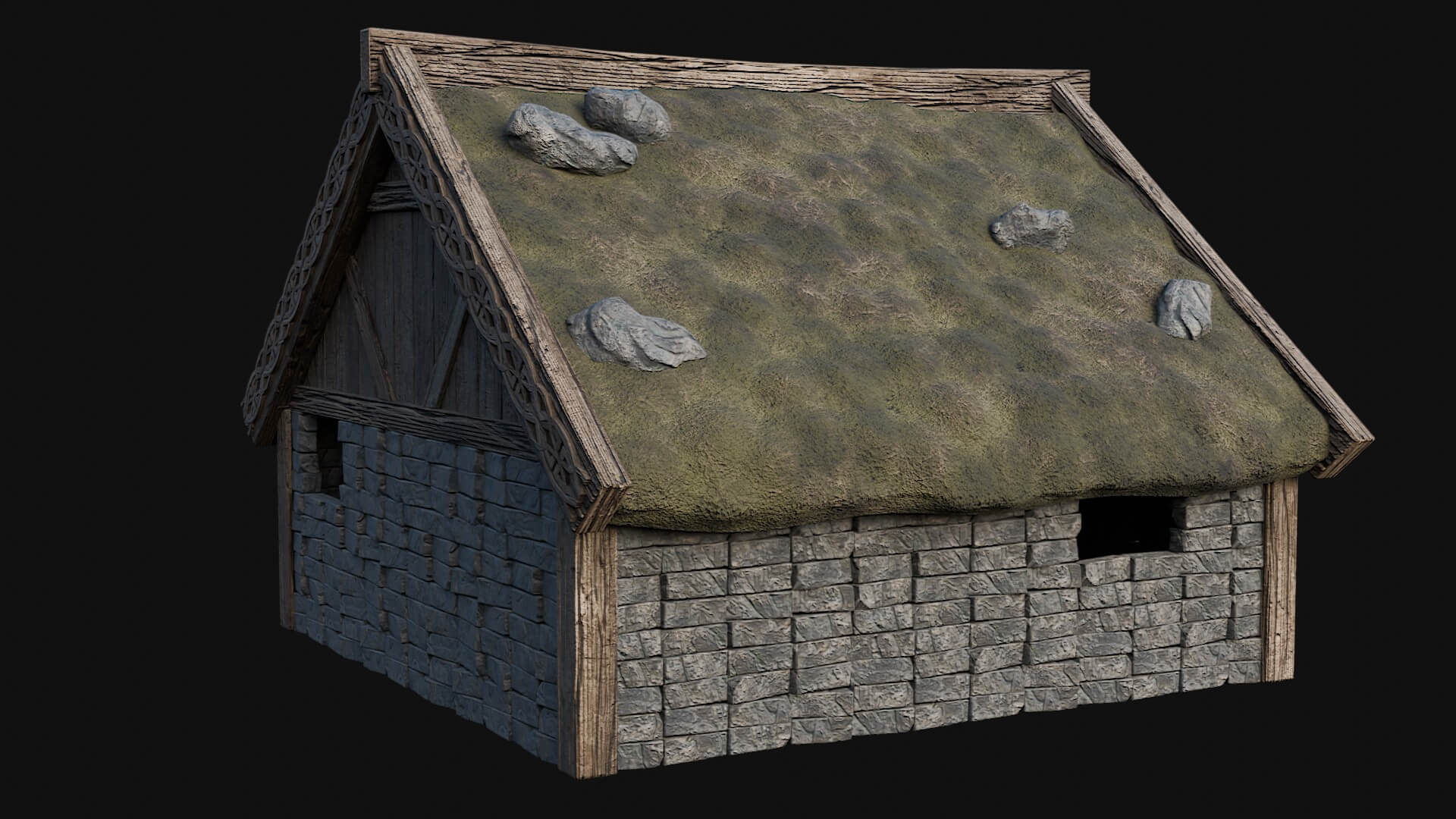 Viking Norse Medieval Turf Houses Collection - 3D Model by Enterables