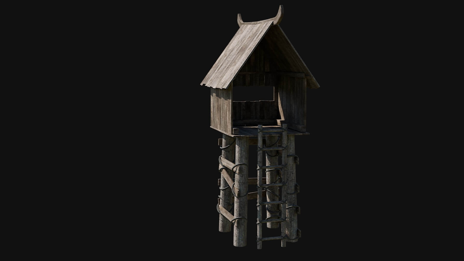 Viking Norse Medieval Watchtower Collection - 3D Model by Enterables