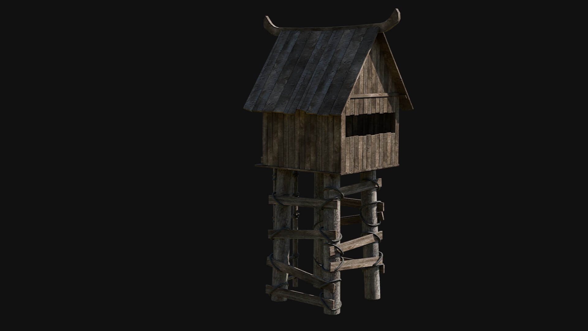 Viking Norse Medieval Watchtower Collection - 3D Model by Enterables