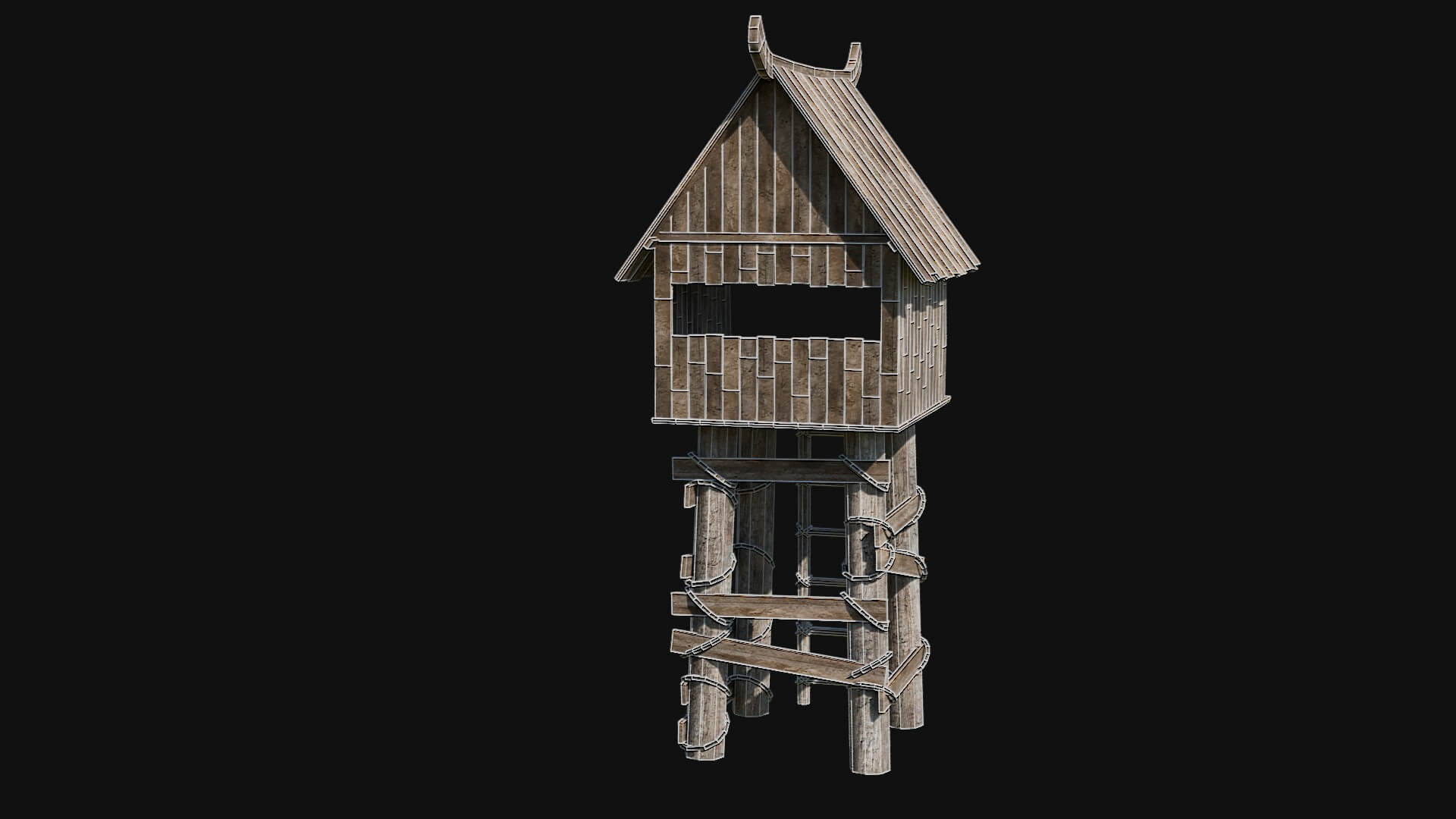 Viking Norse Medieval Watchtower Collection - 3D Model by Enterables