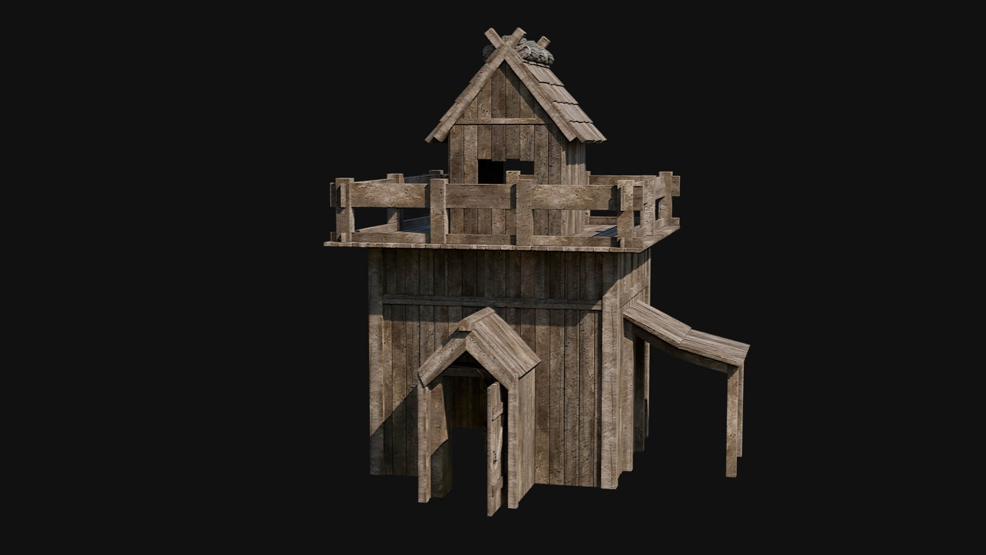 Viking Norse Medieval Watchtower Collection - 3D Model by Enterables