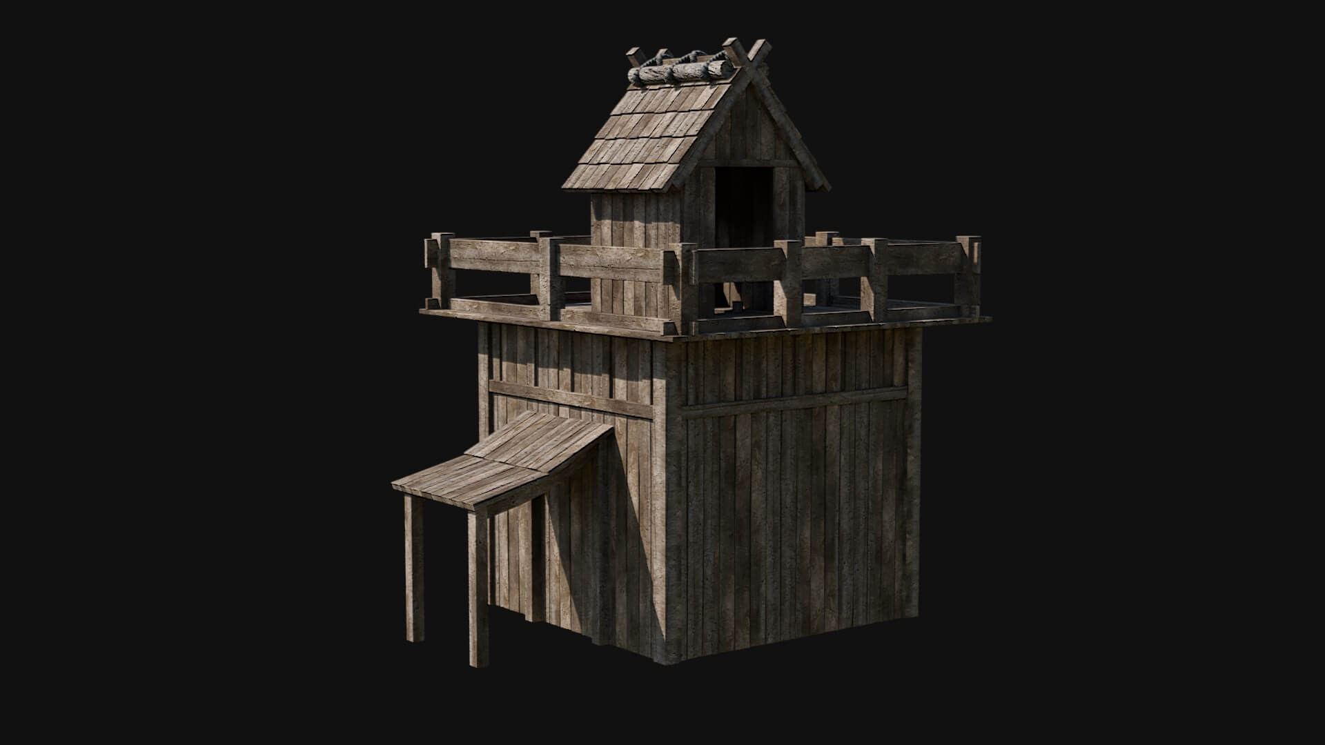Viking Norse Medieval Watchtower Collection - 3D Model by Enterables