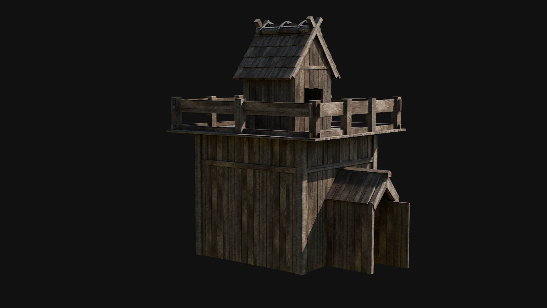 Viking Norse Medieval Watchtower Collection - 3D Model by Enterables