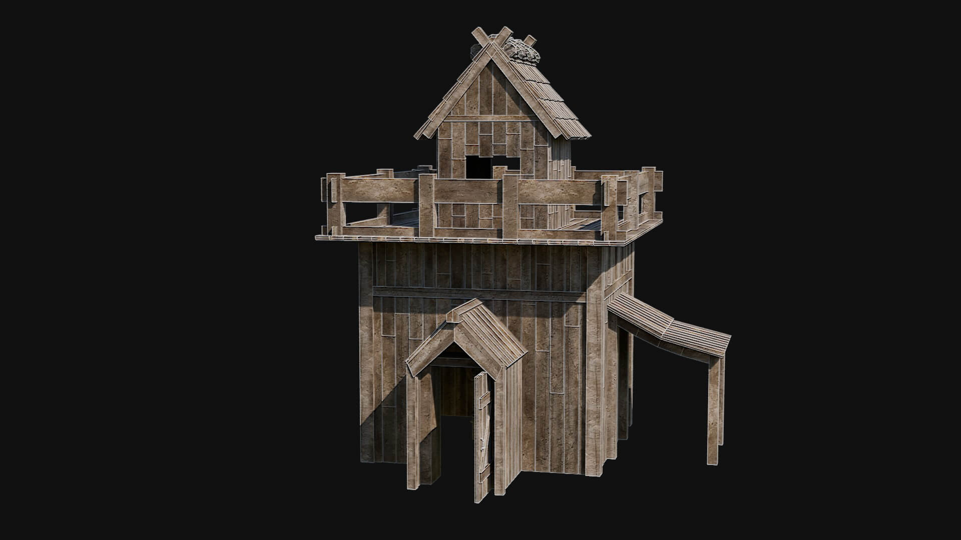 Viking Norse Medieval Watchtower Collection - 3D Model by Enterables