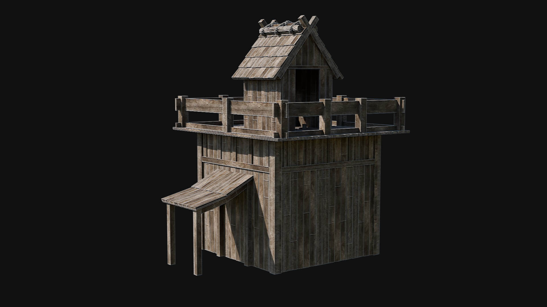 Viking Norse Medieval Watchtower Collection - 3D Model by Enterables