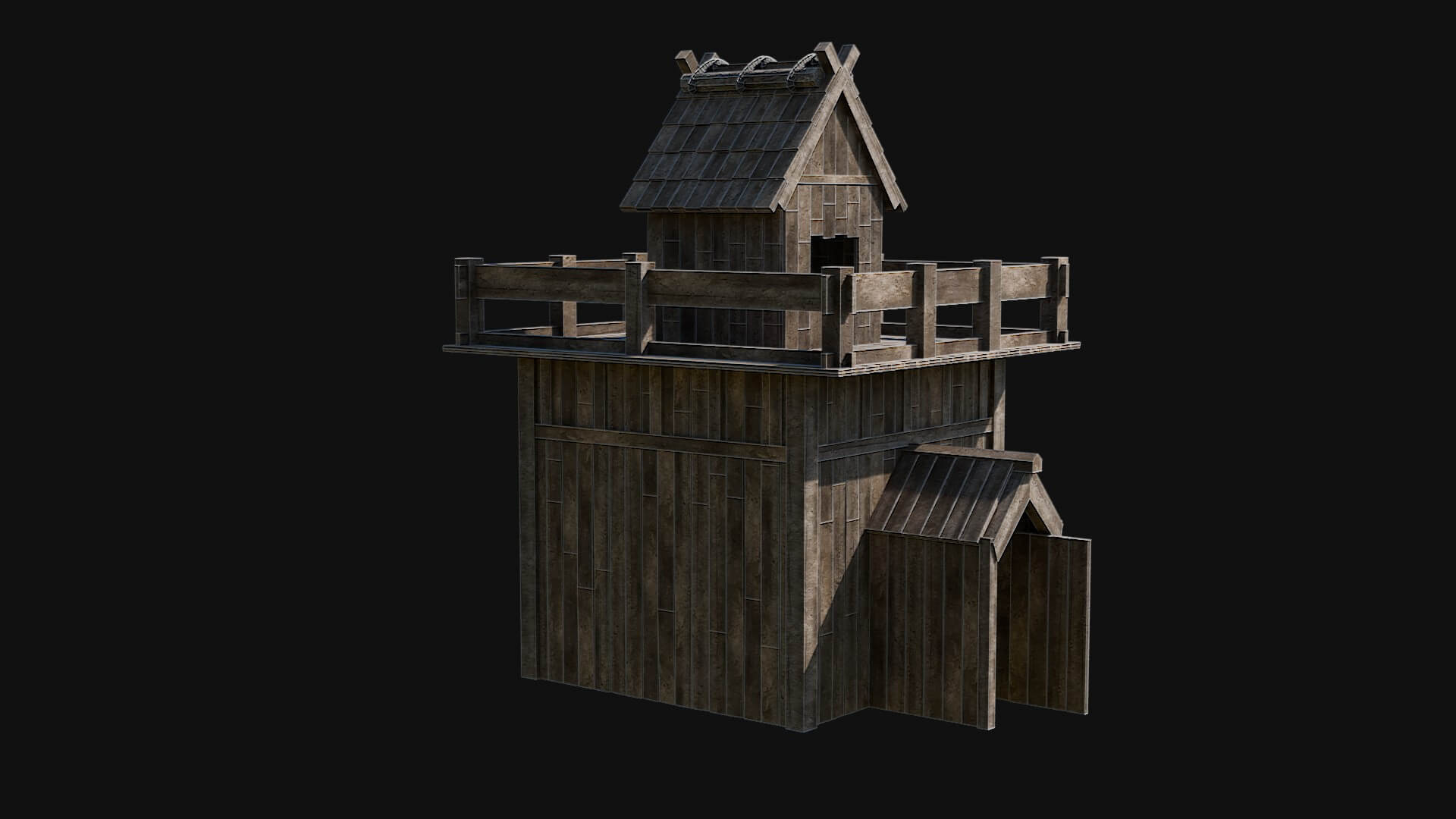 Viking Norse Medieval Watchtower Collection - 3D Model by Enterables