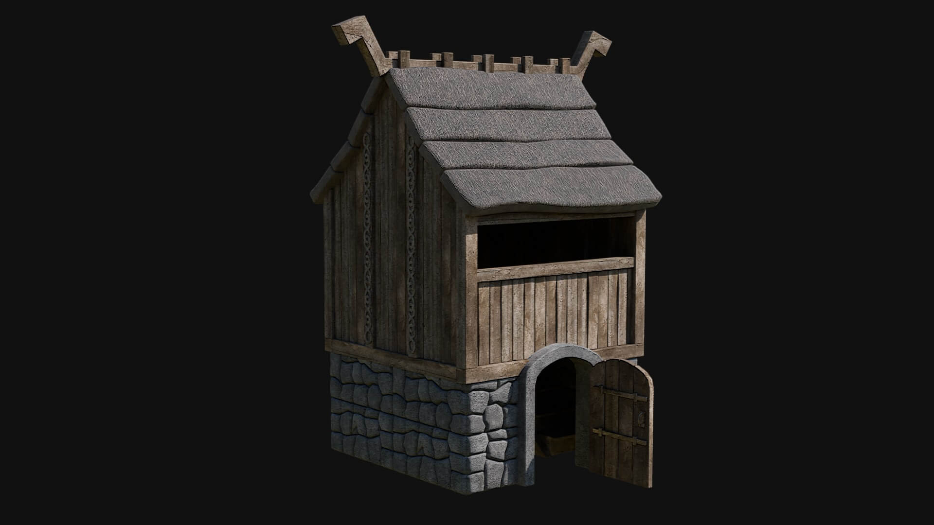 Viking Norse Medieval Watchtower Collection - 3D Model by Enterables