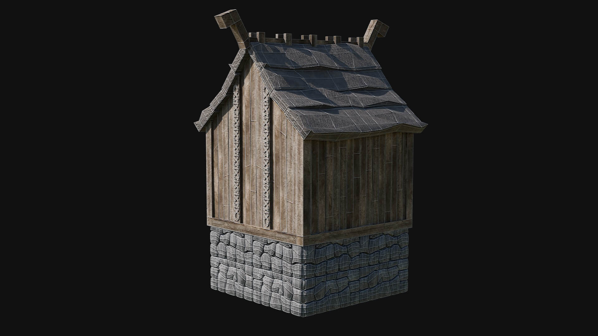 Viking Norse Medieval Watchtower Collection - 3D Model by Enterables
