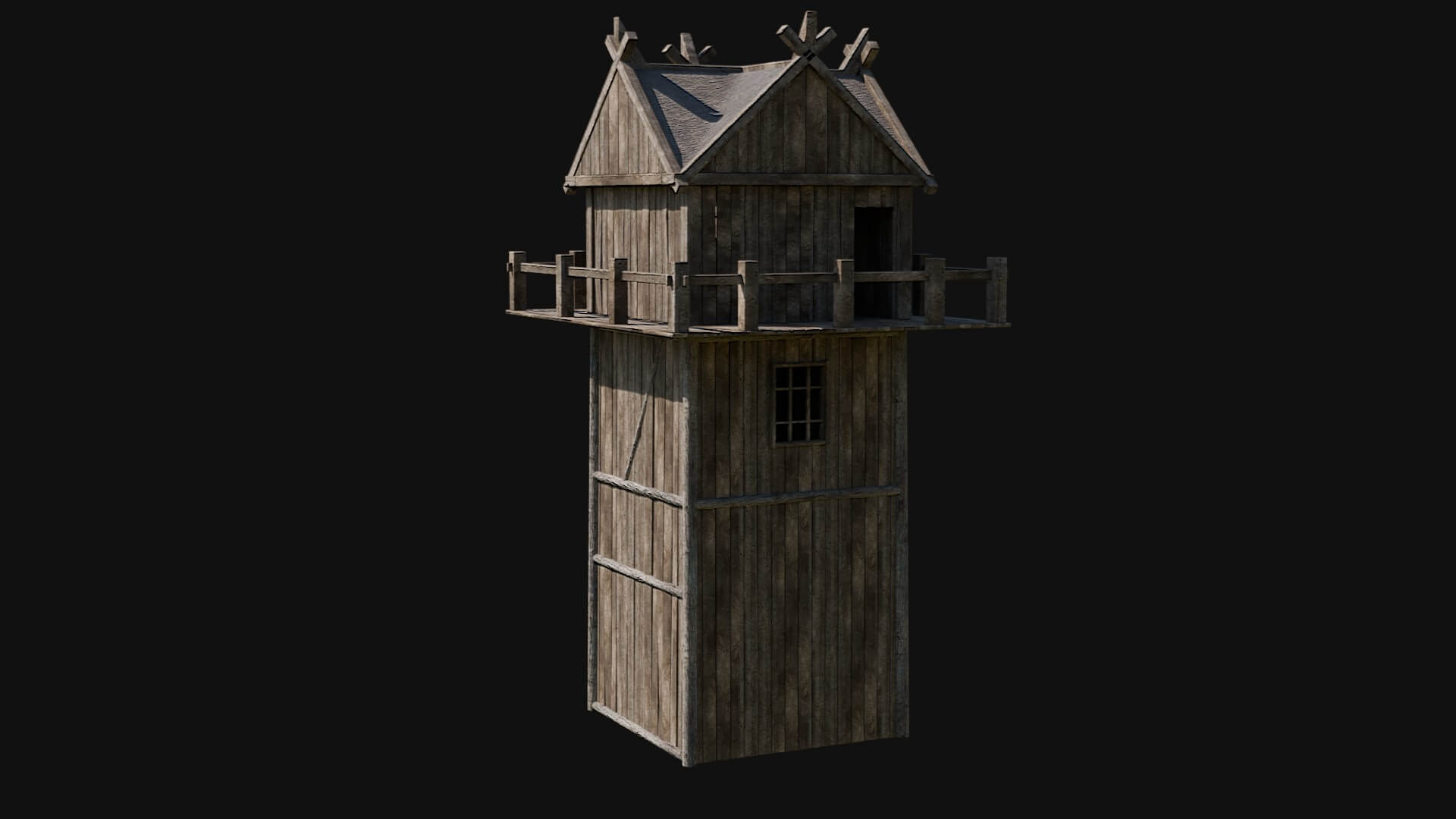 Viking Norse Medieval Watchtower Collection - 3D Model by Enterables