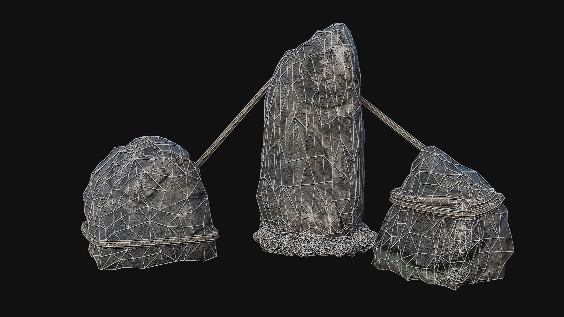 Viking Norse Totem Structures Collection - 3D Model by Enterables