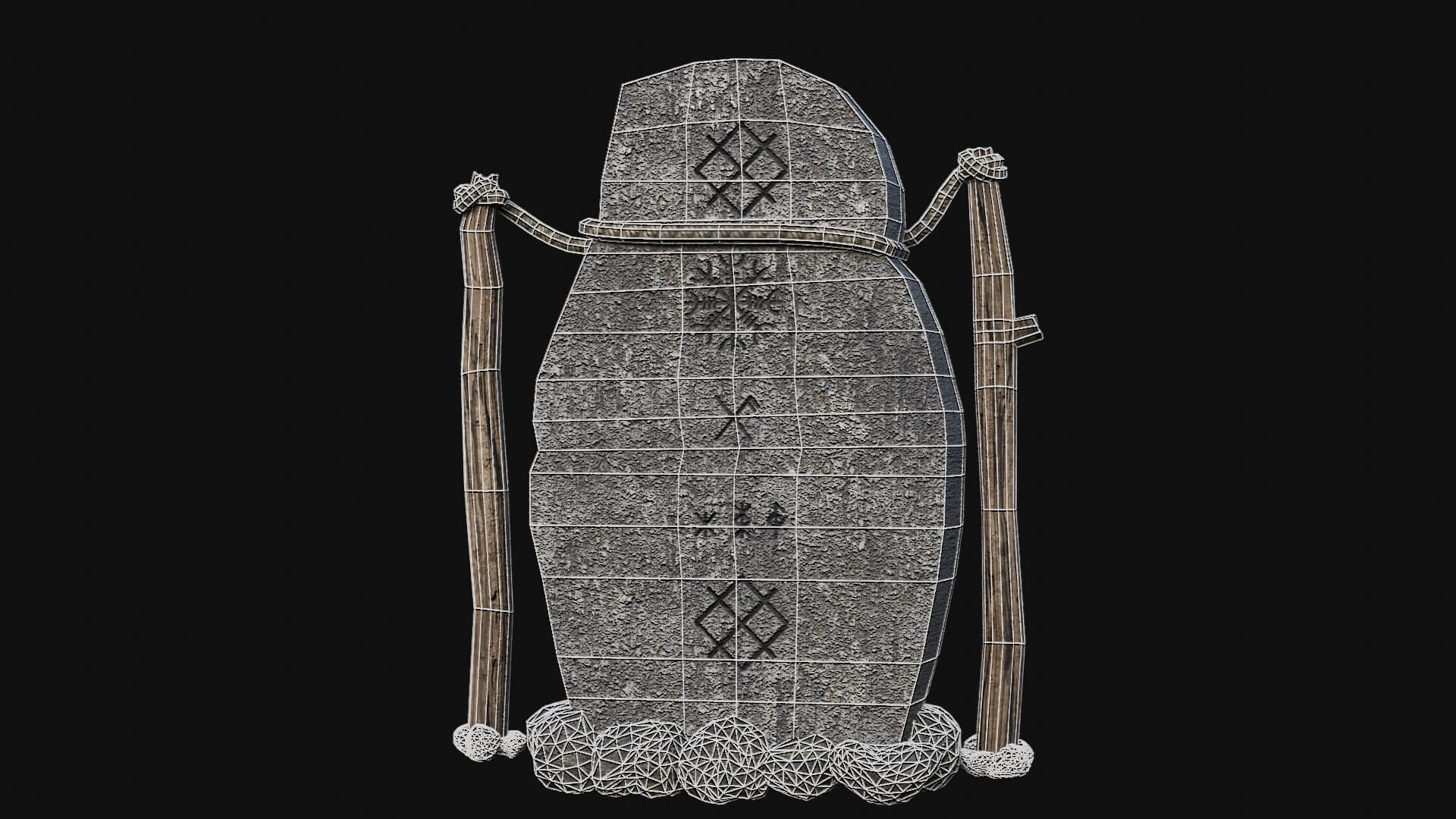 Viking Norse Totem Structures Collection - 3D Model by Enterables