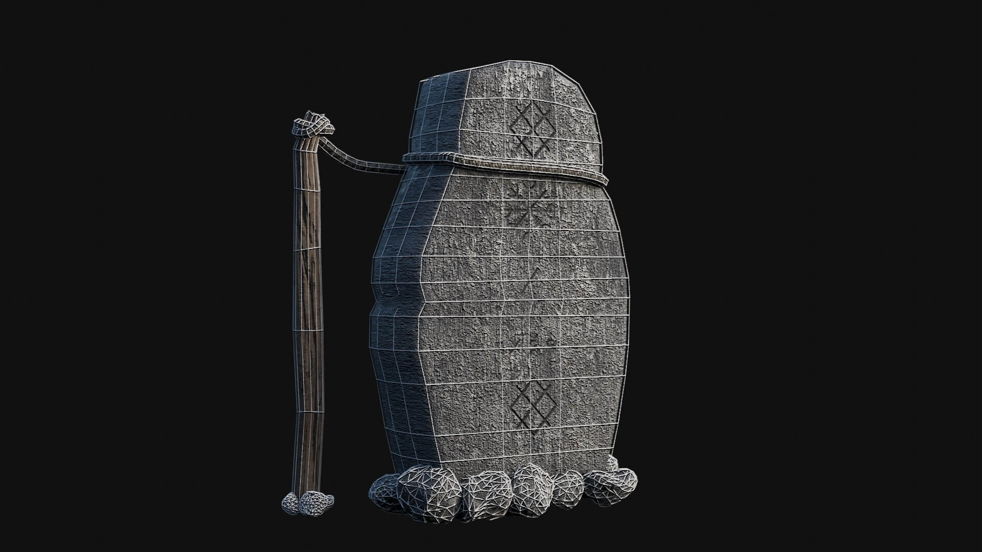 Viking Norse Totem Structures Collection - 3D Model by Enterables