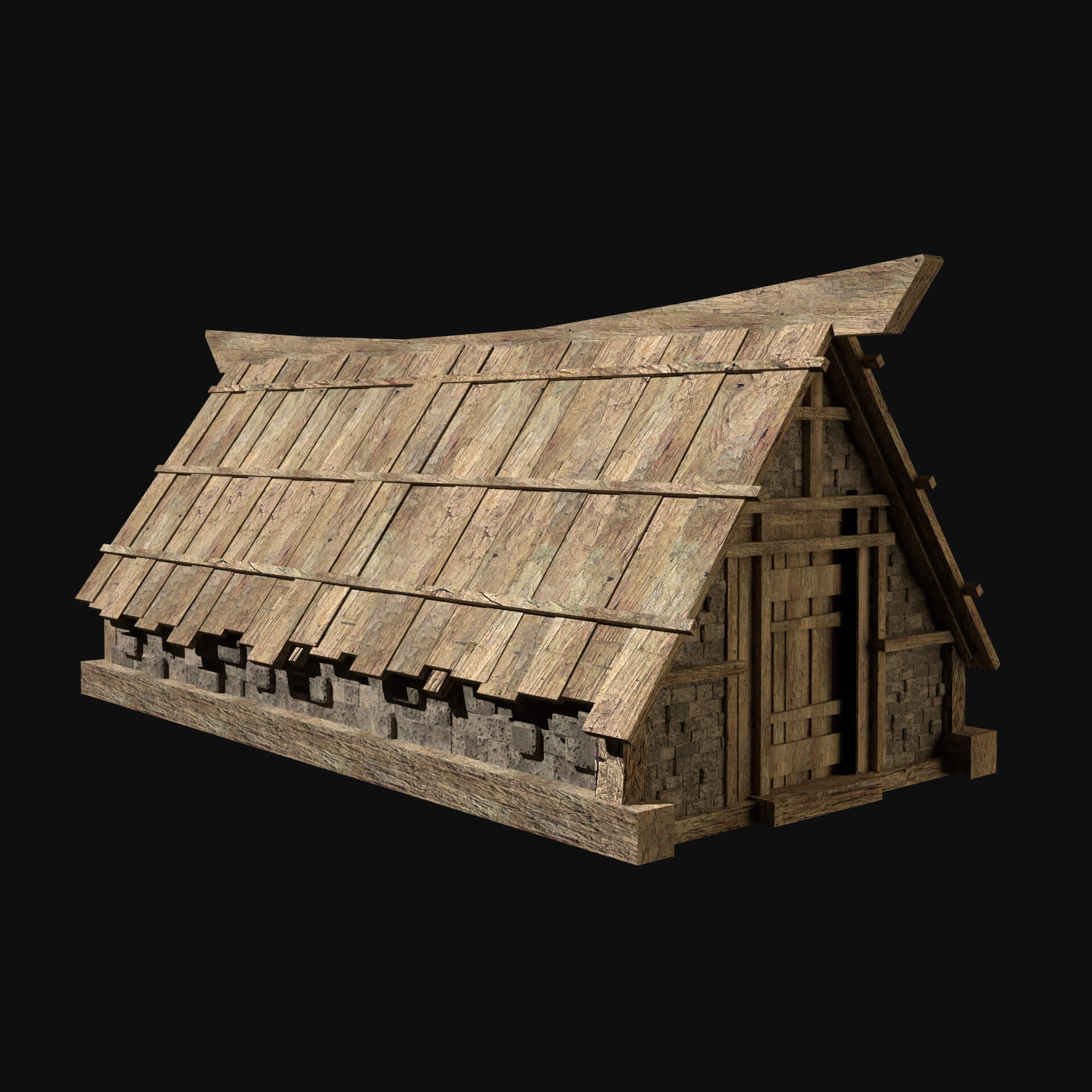 Viking Norseman Nordic House Collection - 3D Model by Enterables
