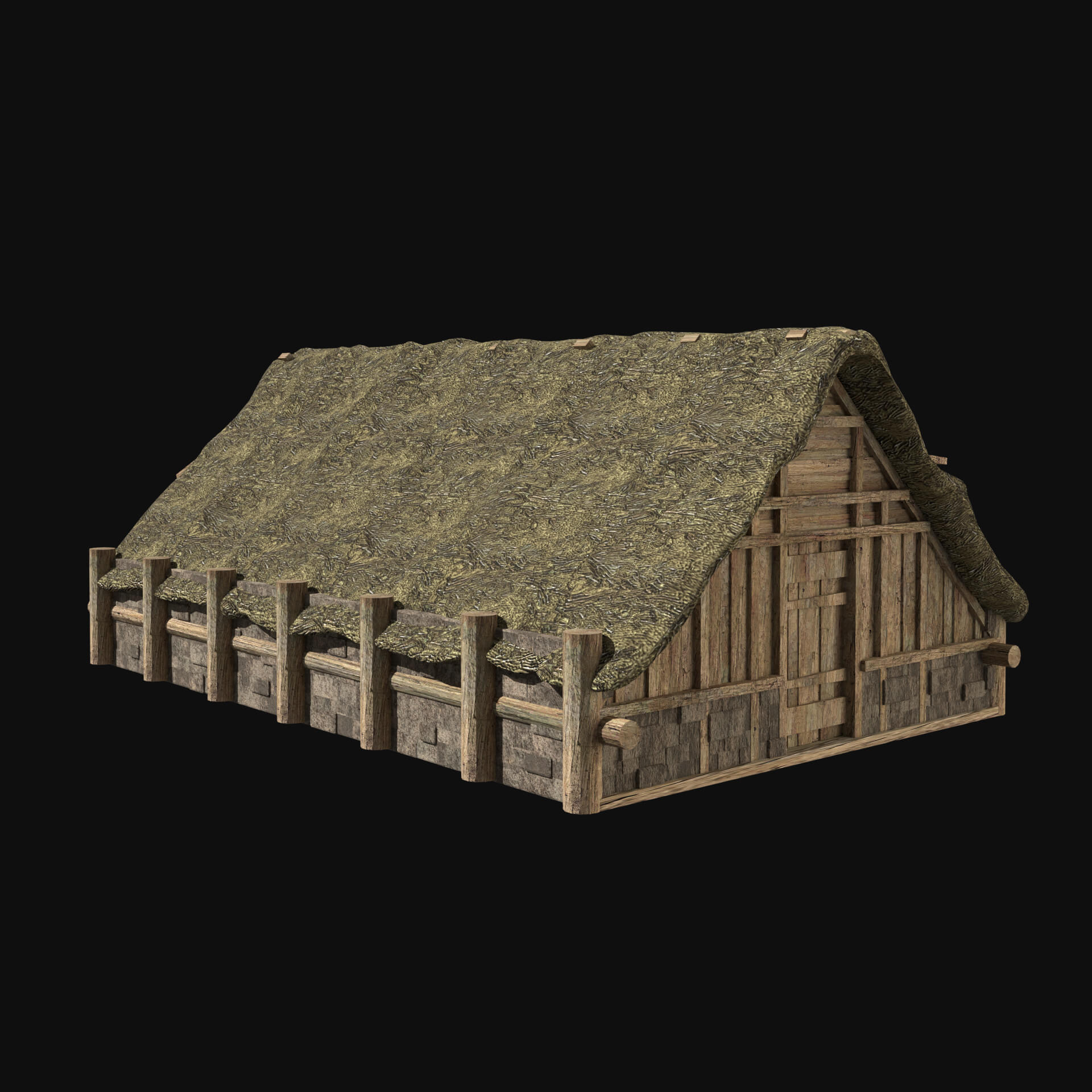 Viking Norseman Nordic House Collection - 3D Model by Enterables