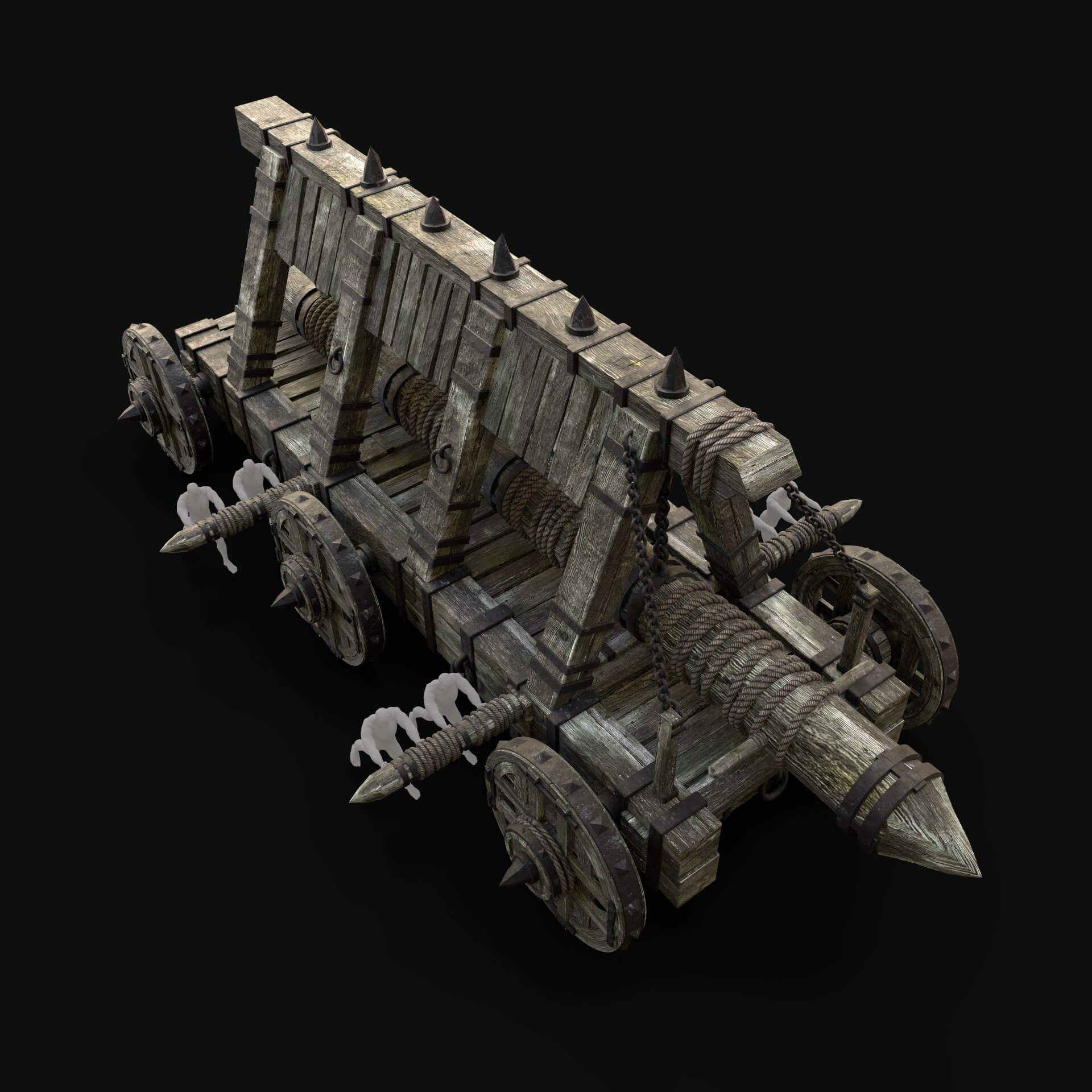 Medieval Battering Ram - 3D Model by Enterables