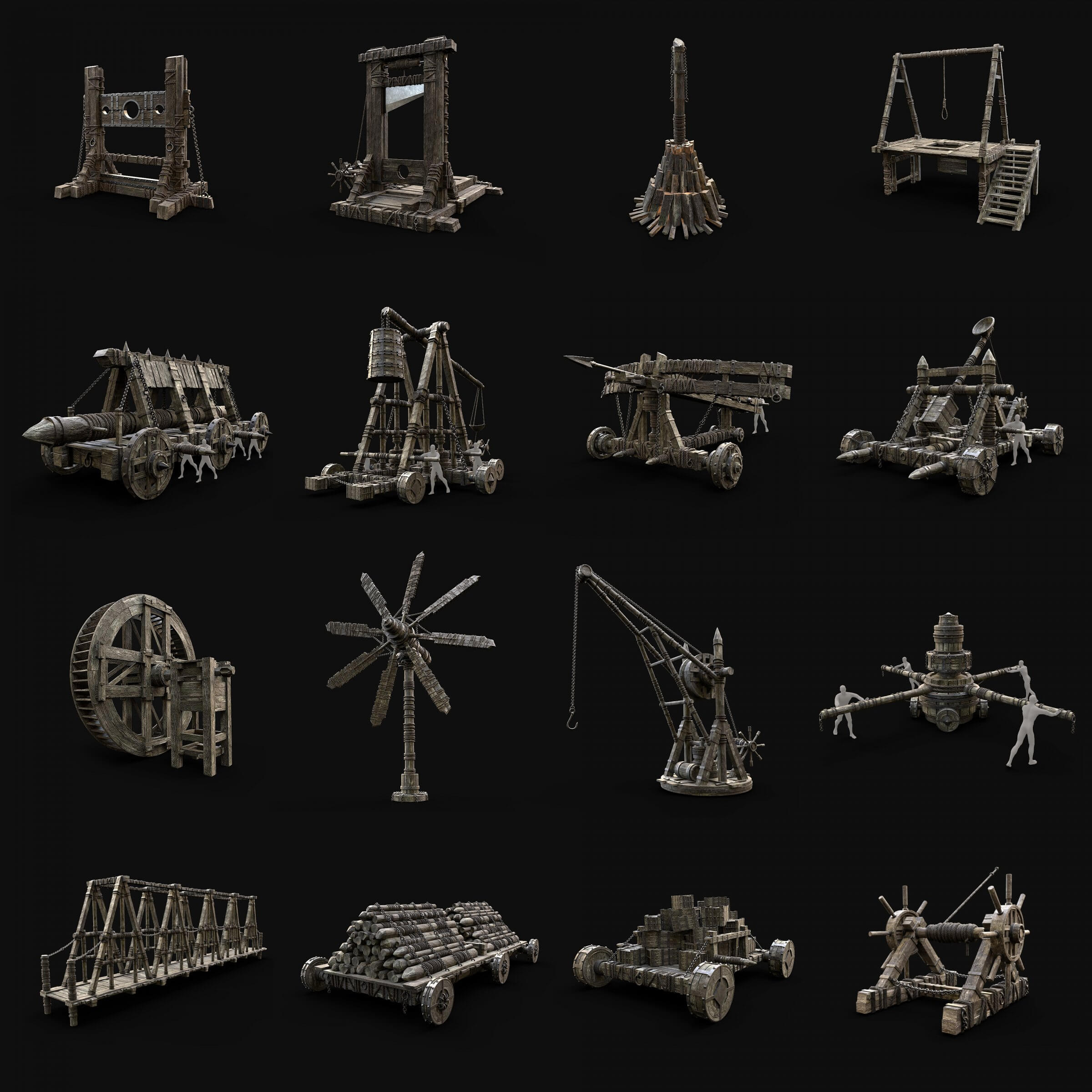 Military War Machines Collection - 3D Model by Enterables