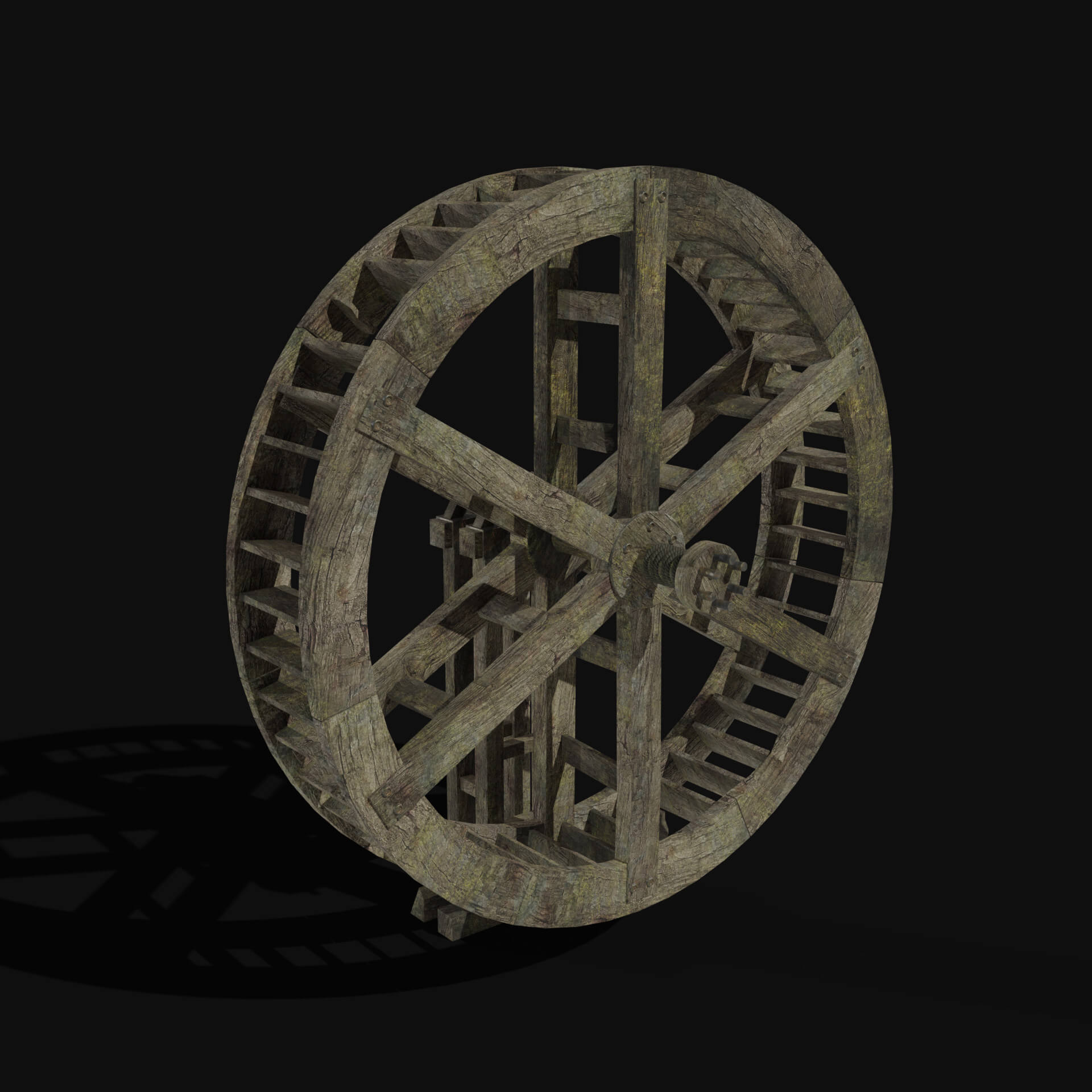 Watermill Wheel Mill Collection - 3D Model by Enterables