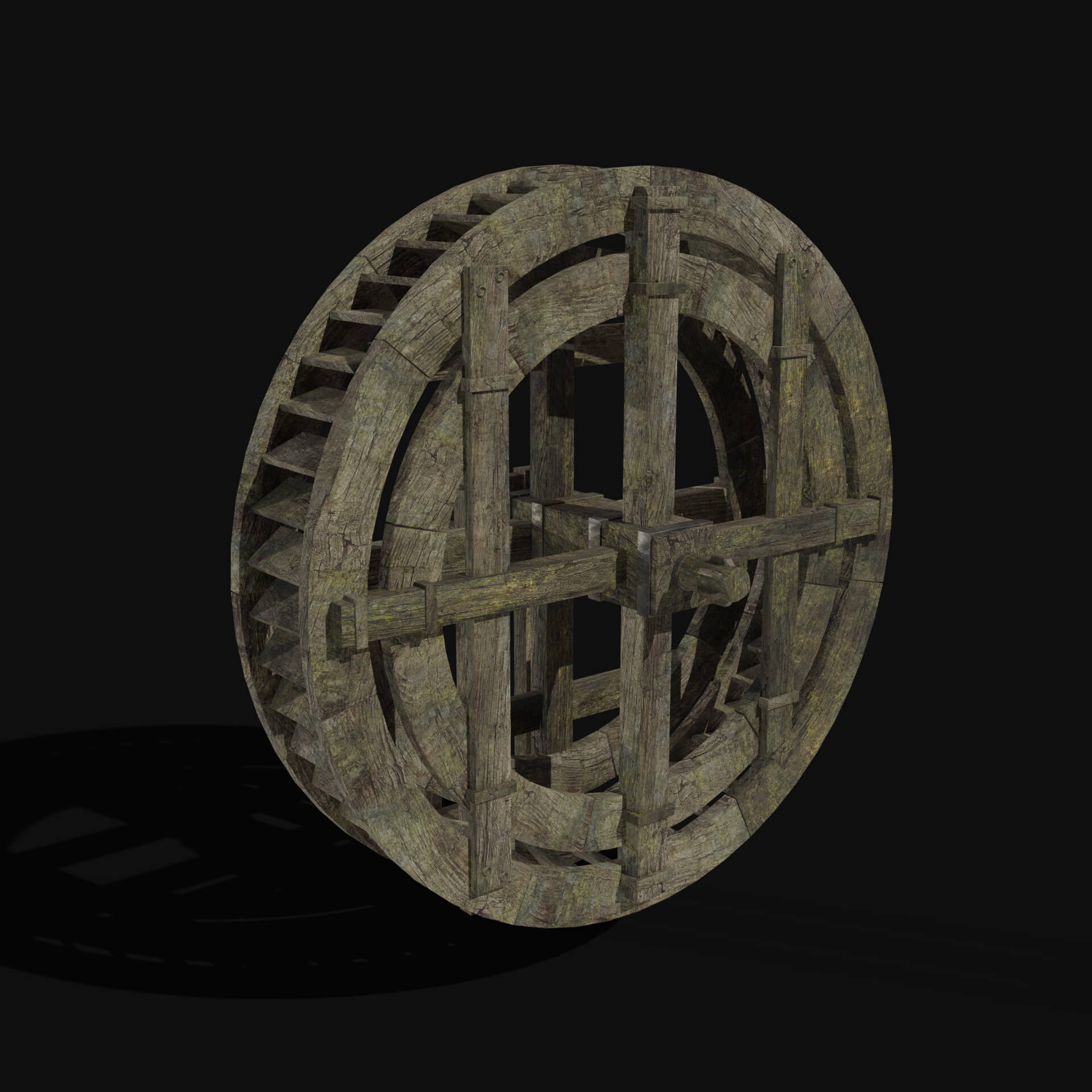 Watermill Wheel Mill Collection - 3D Model by Enterables