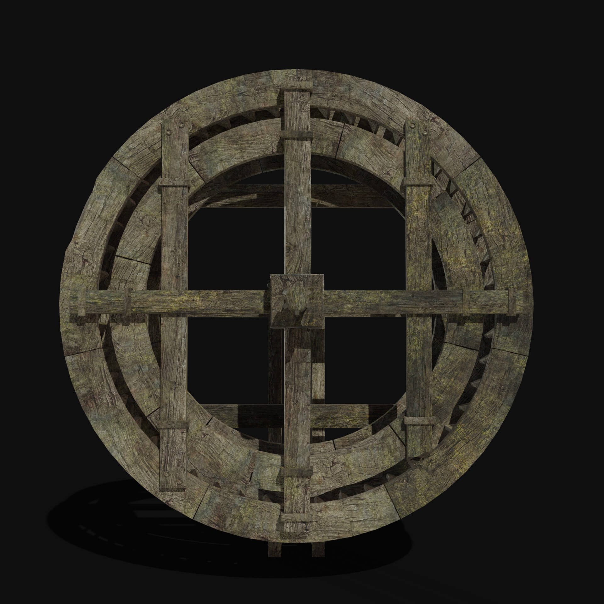 Watermill Wheel Mill Collection - 3D Model by Enterables