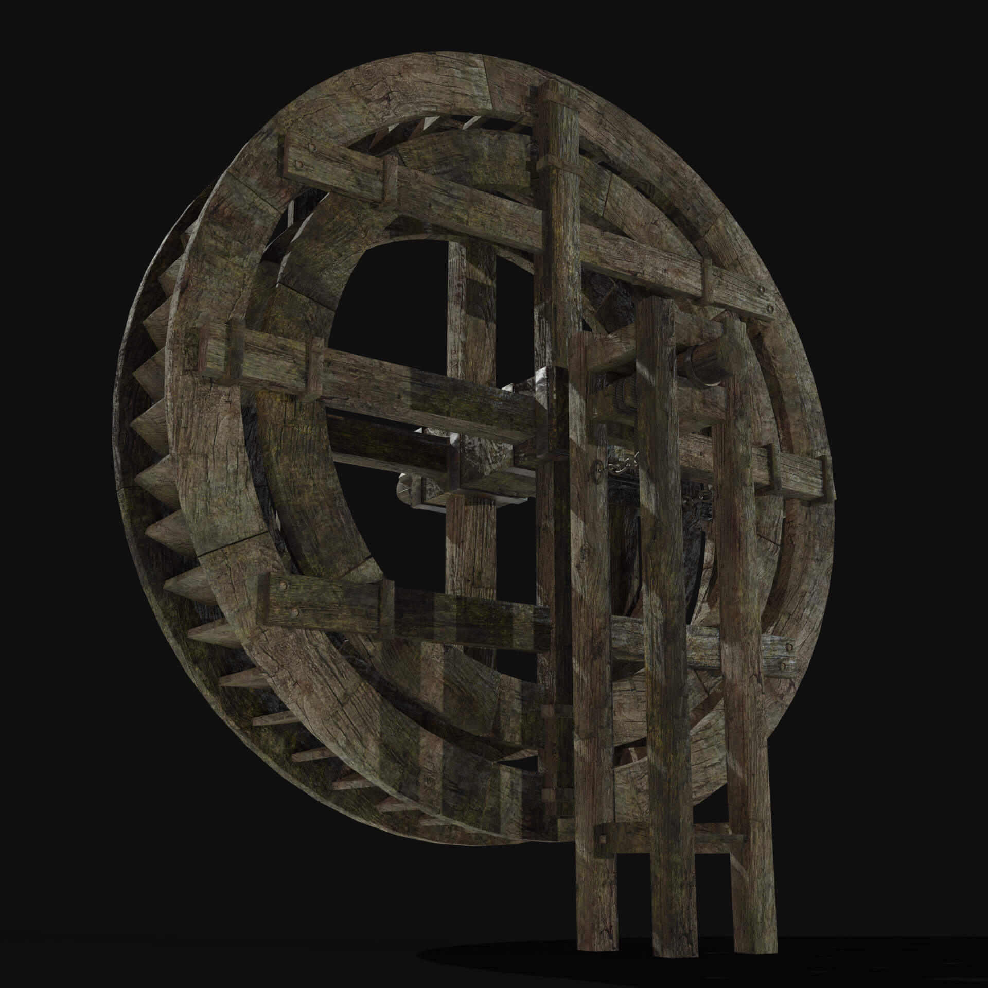 Watermill Wheel Mill Collection - 3D Model by Enterables