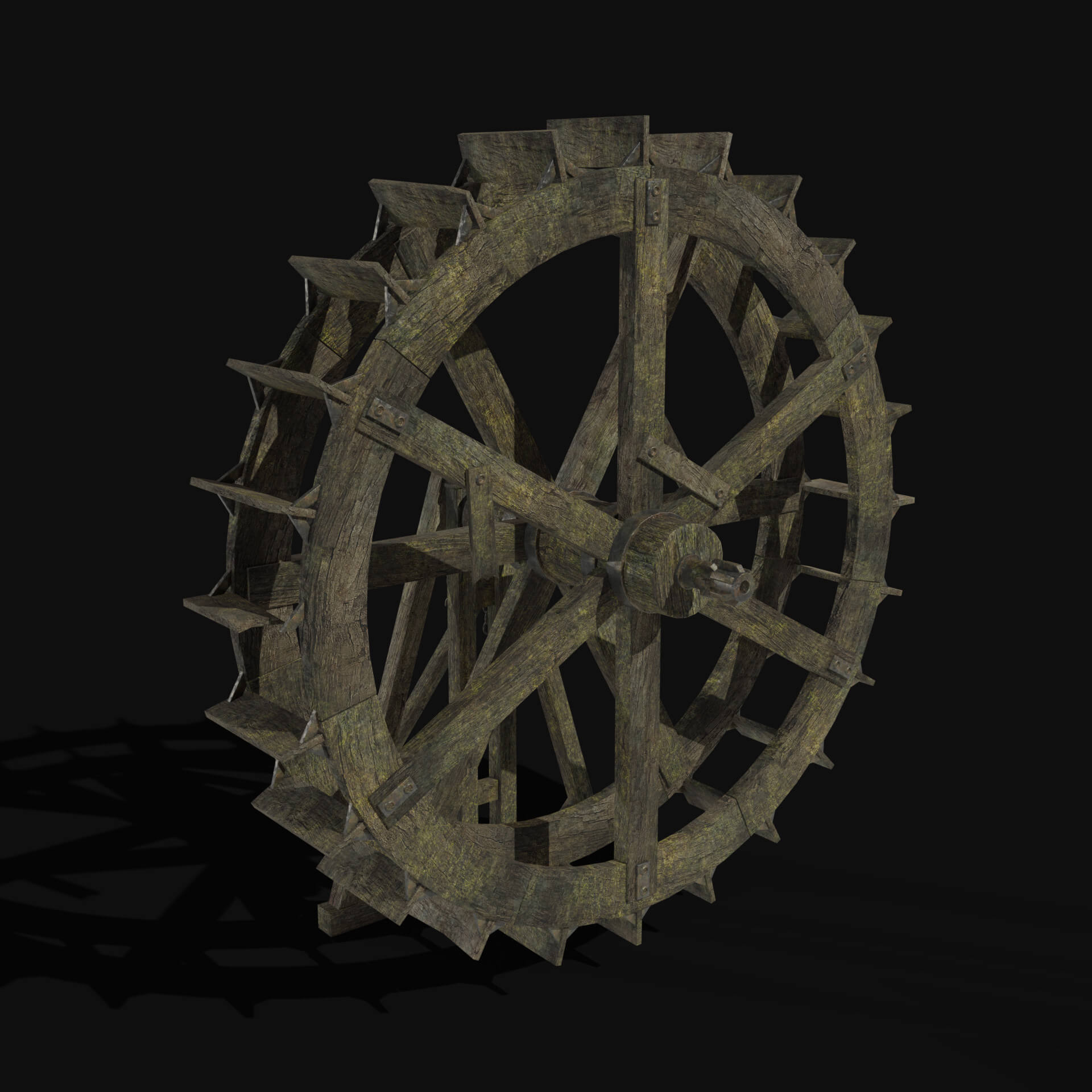 Watermill Wheel Mill Collection - 3D Model by Enterables