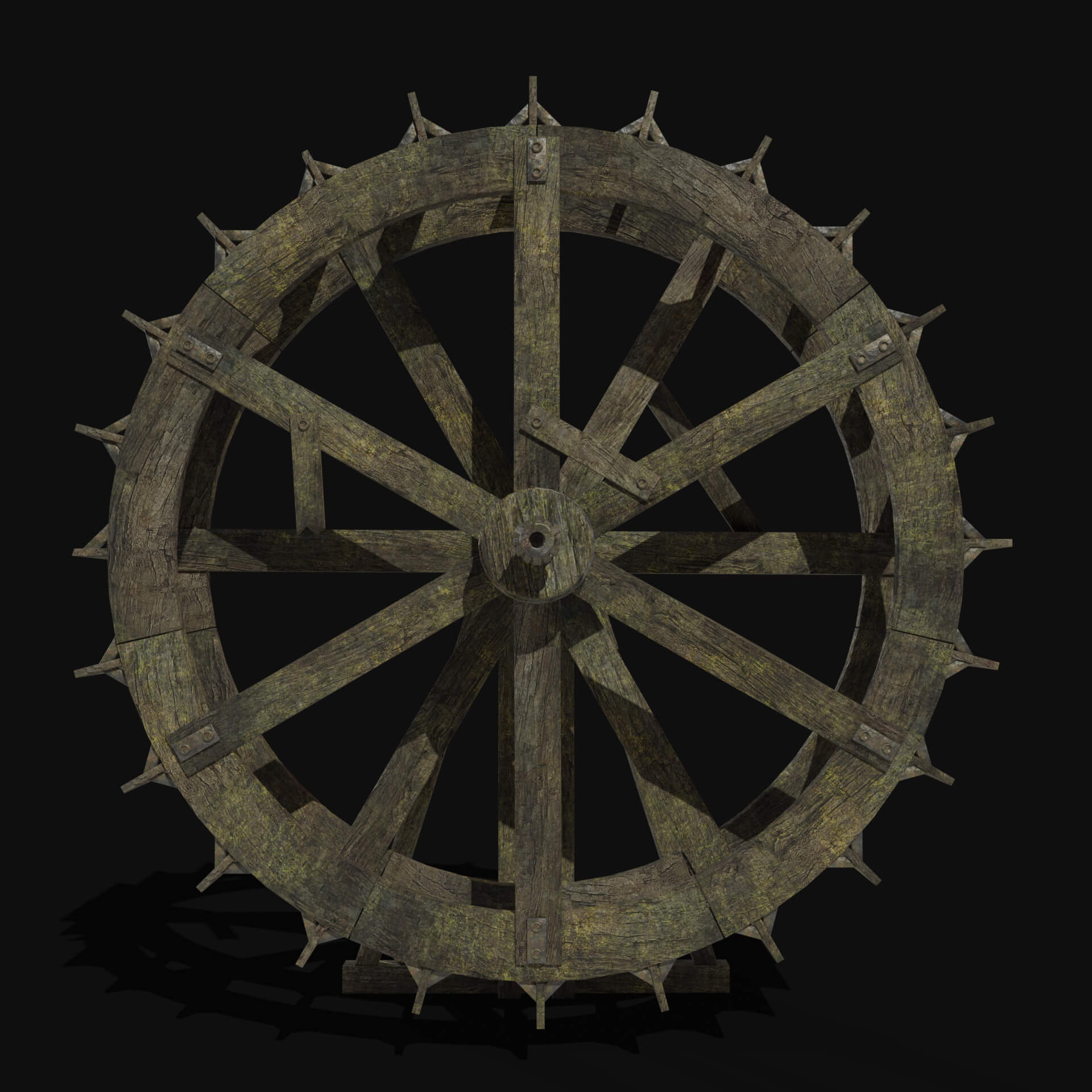 Watermill Wheel Mill Collection - 3D Model by Enterables