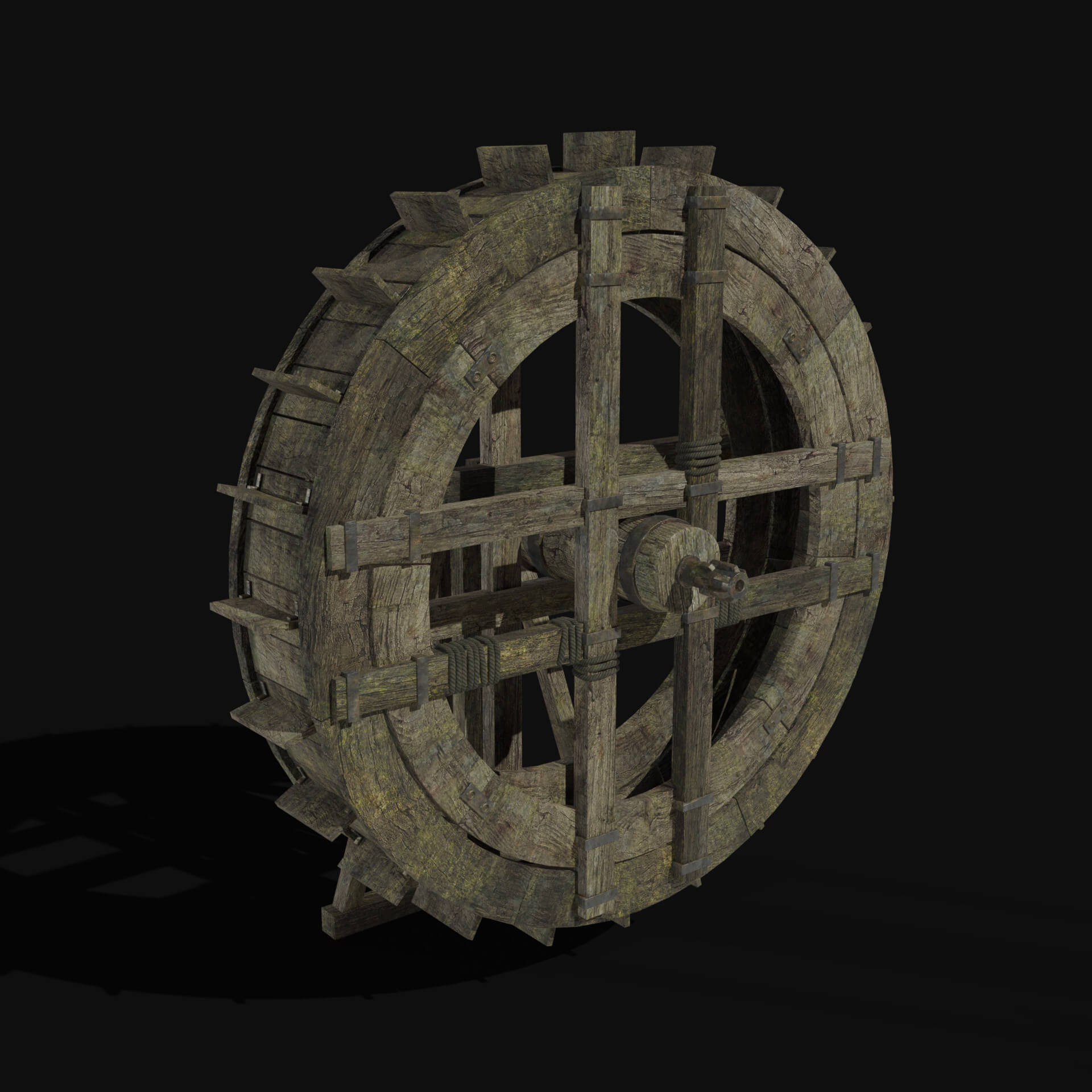 Watermill Wheel Mill Collection - 3D Model by Enterables