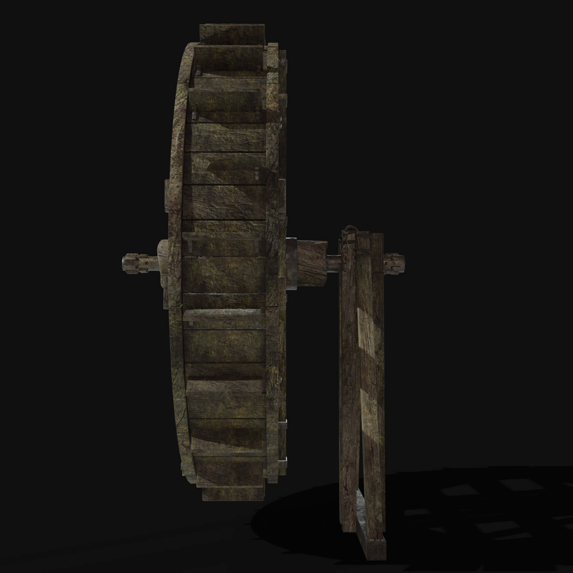 Watermill Wheel Mill Collection - 3D Model by Enterables