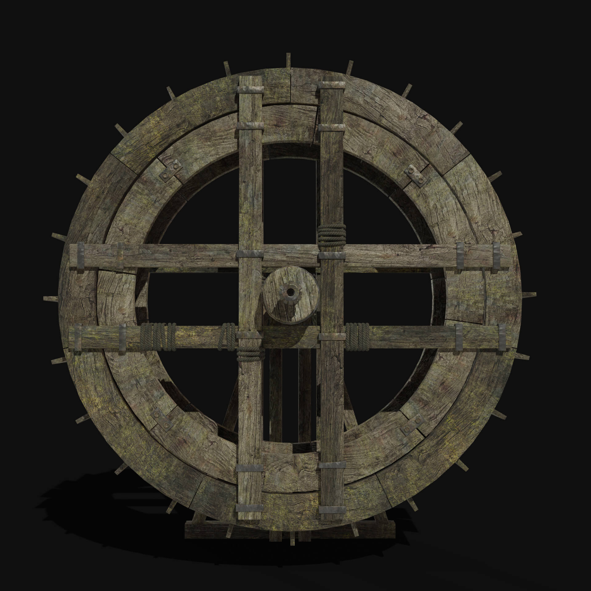 Watermill Wheel Mill Collection - 3D Model by Enterables