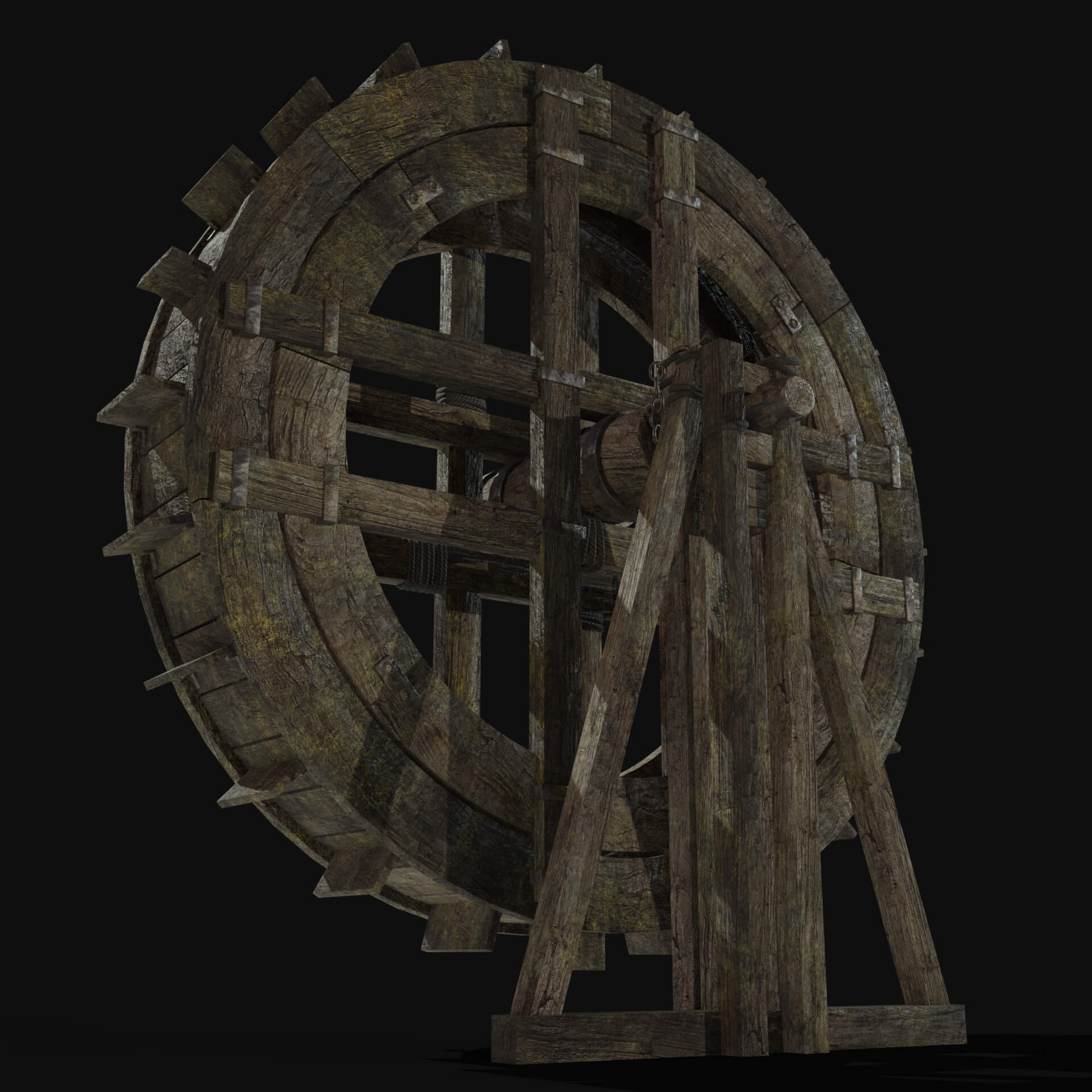 Watermill Wheel Mill Collection - 3D Model by Enterables