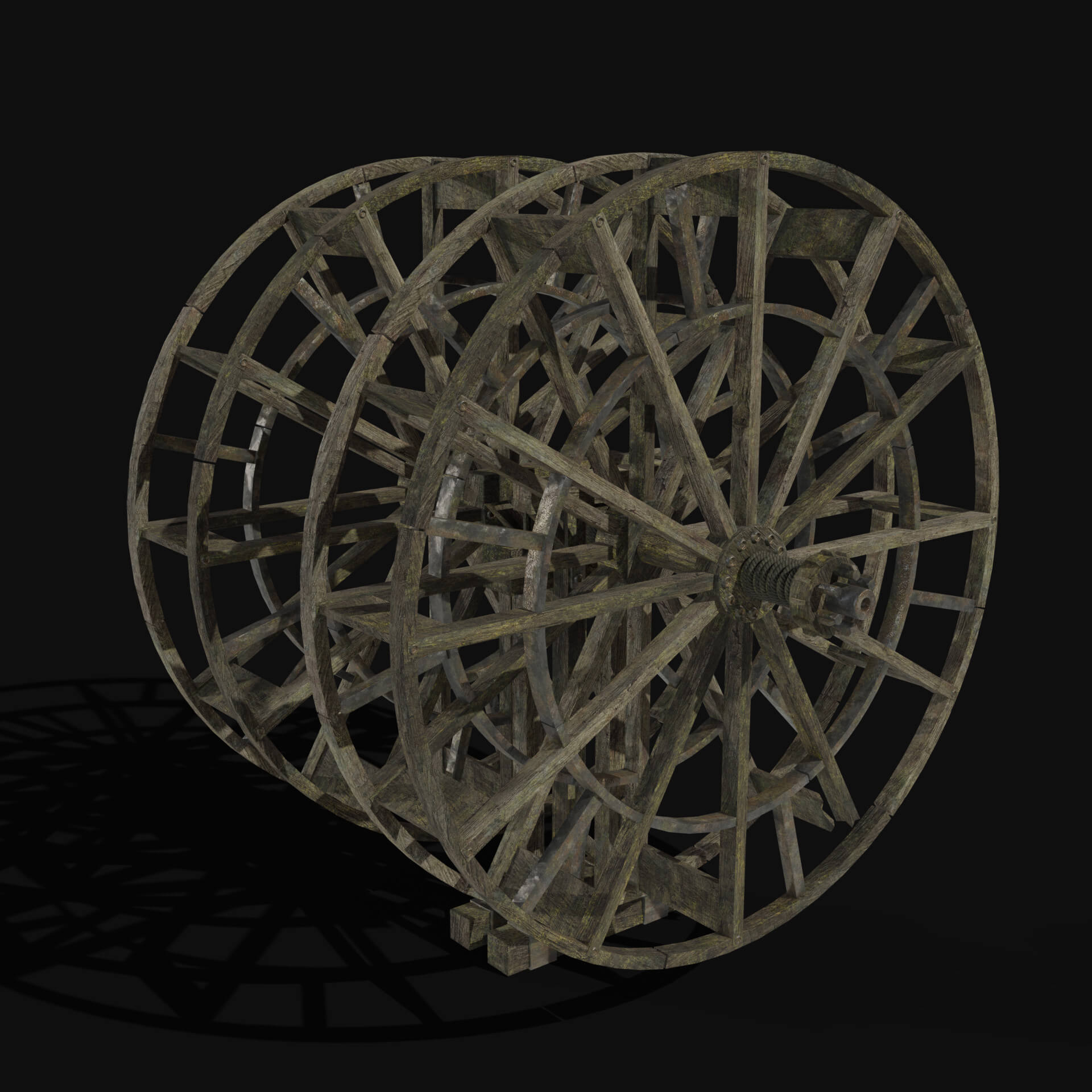 Watermill Wheel Mill Collection - 3D Model by Enterables