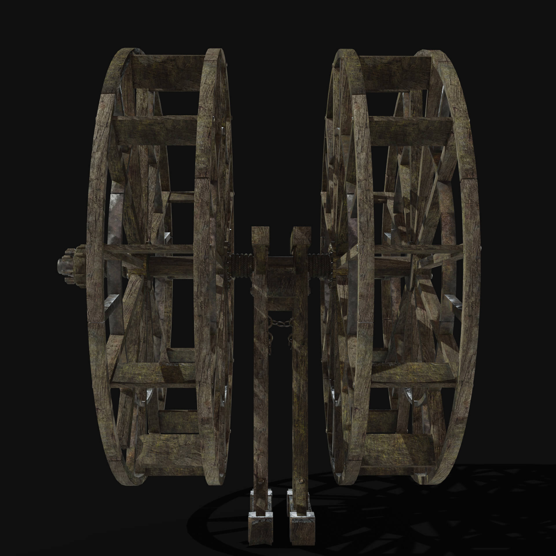 Watermill Wheel Mill Collection - 3D Model by Enterables