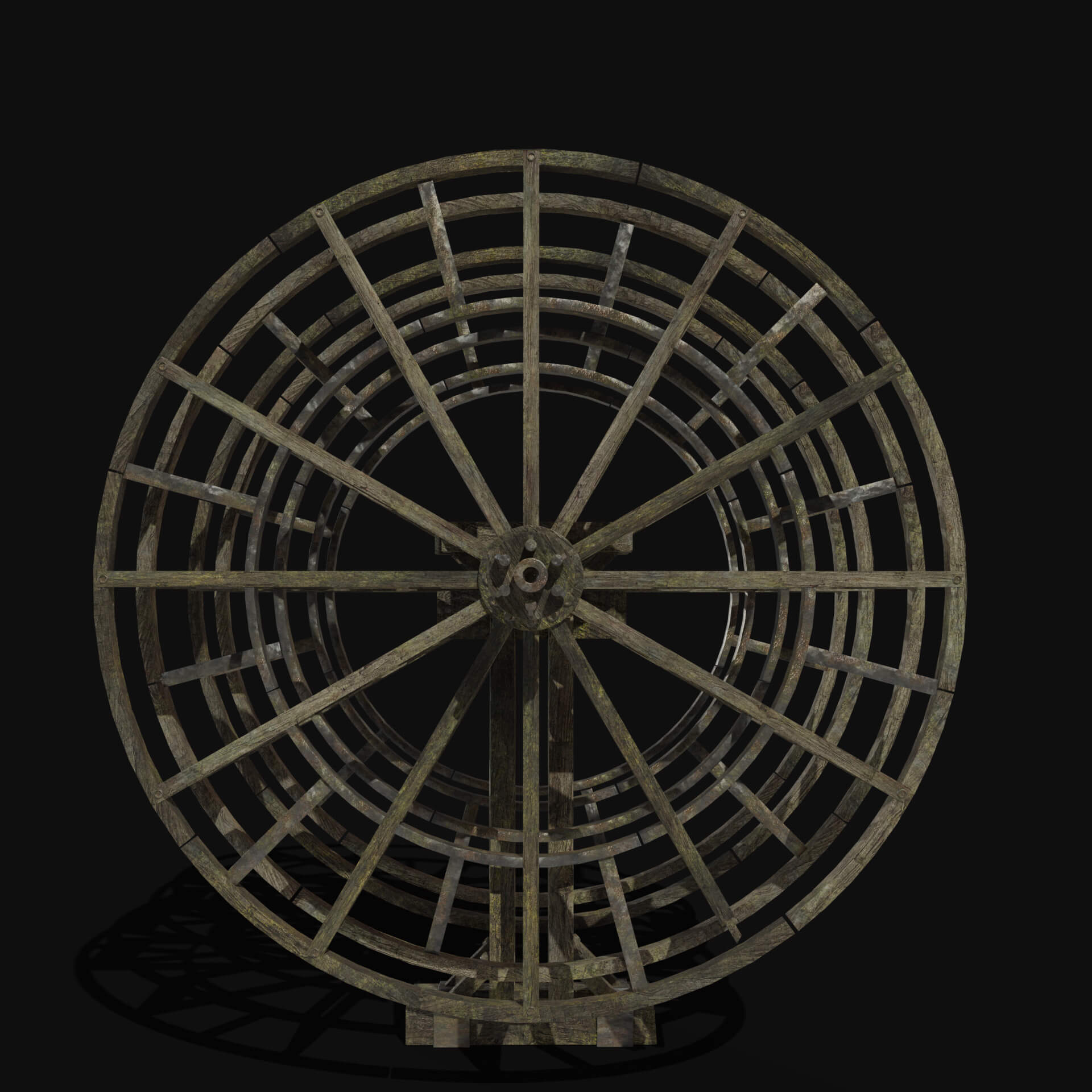 Watermill Wheel Mill Collection - 3D Model by Enterables